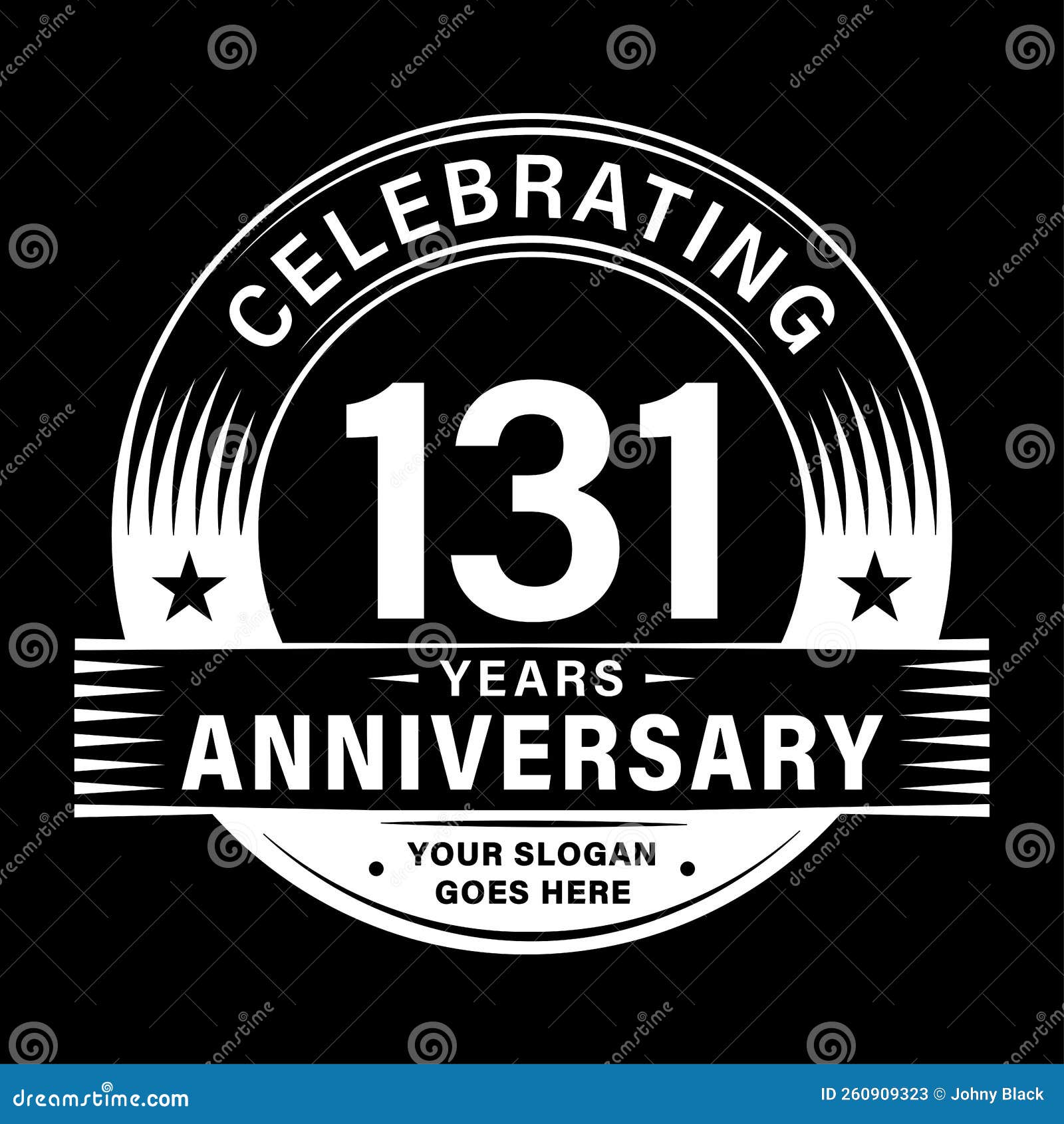 131 Years Anniversary Celebration Design Template. 131st Logo Vector ...