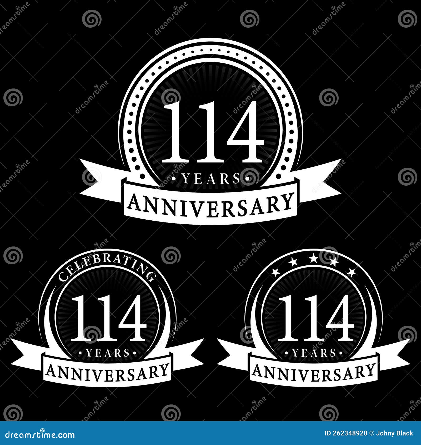 114 Years Anniversary Celebration Logotype. 114th Anniversary Logo ...