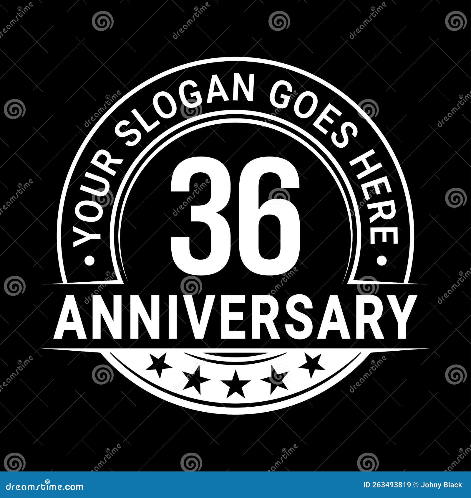 36 Years Anniversary. 36th Anniversary Logo Design Template. Vector and ...