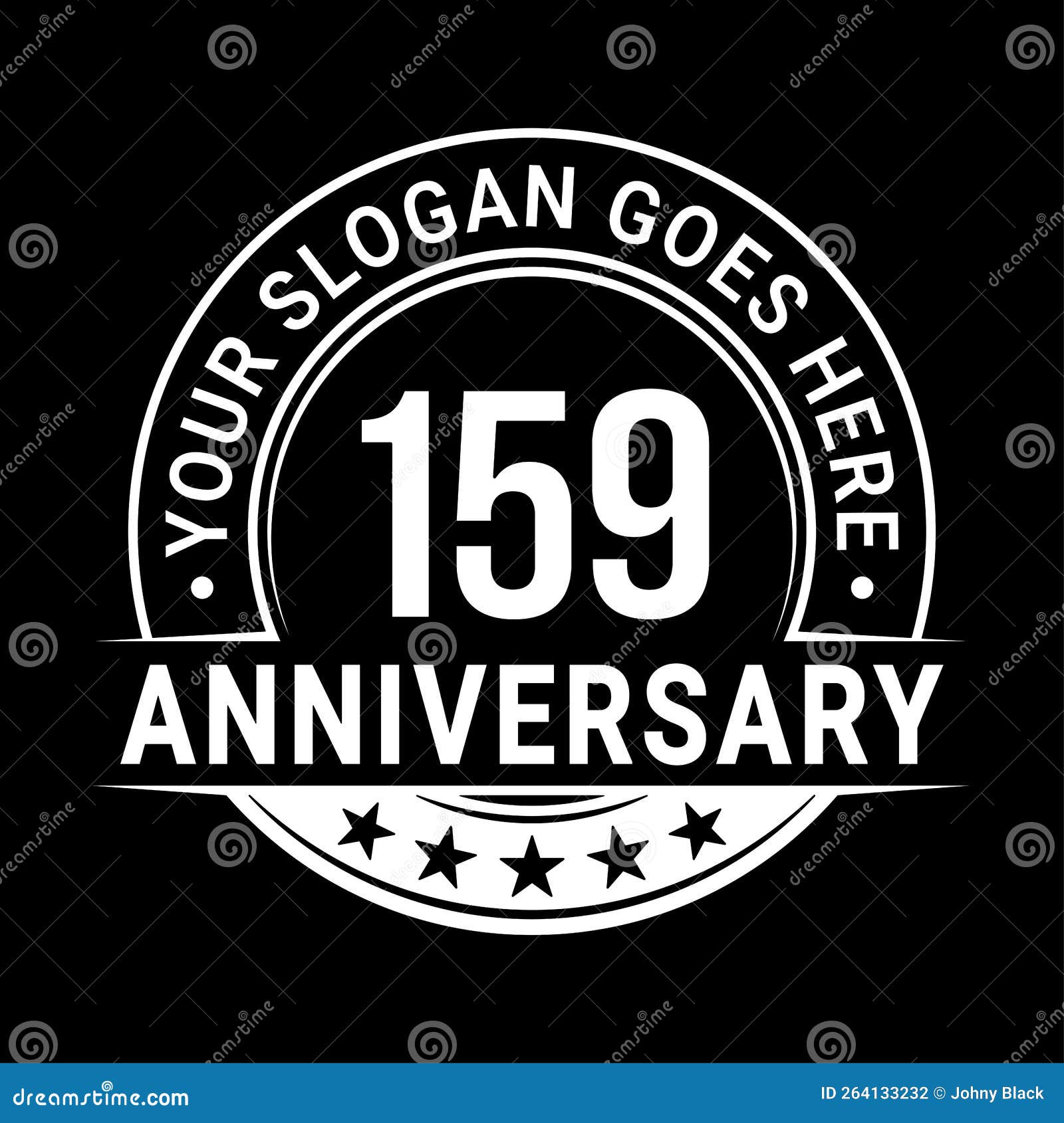 159 Years Anniversary. 159th Anniversary Logo Design Template. Vector ...