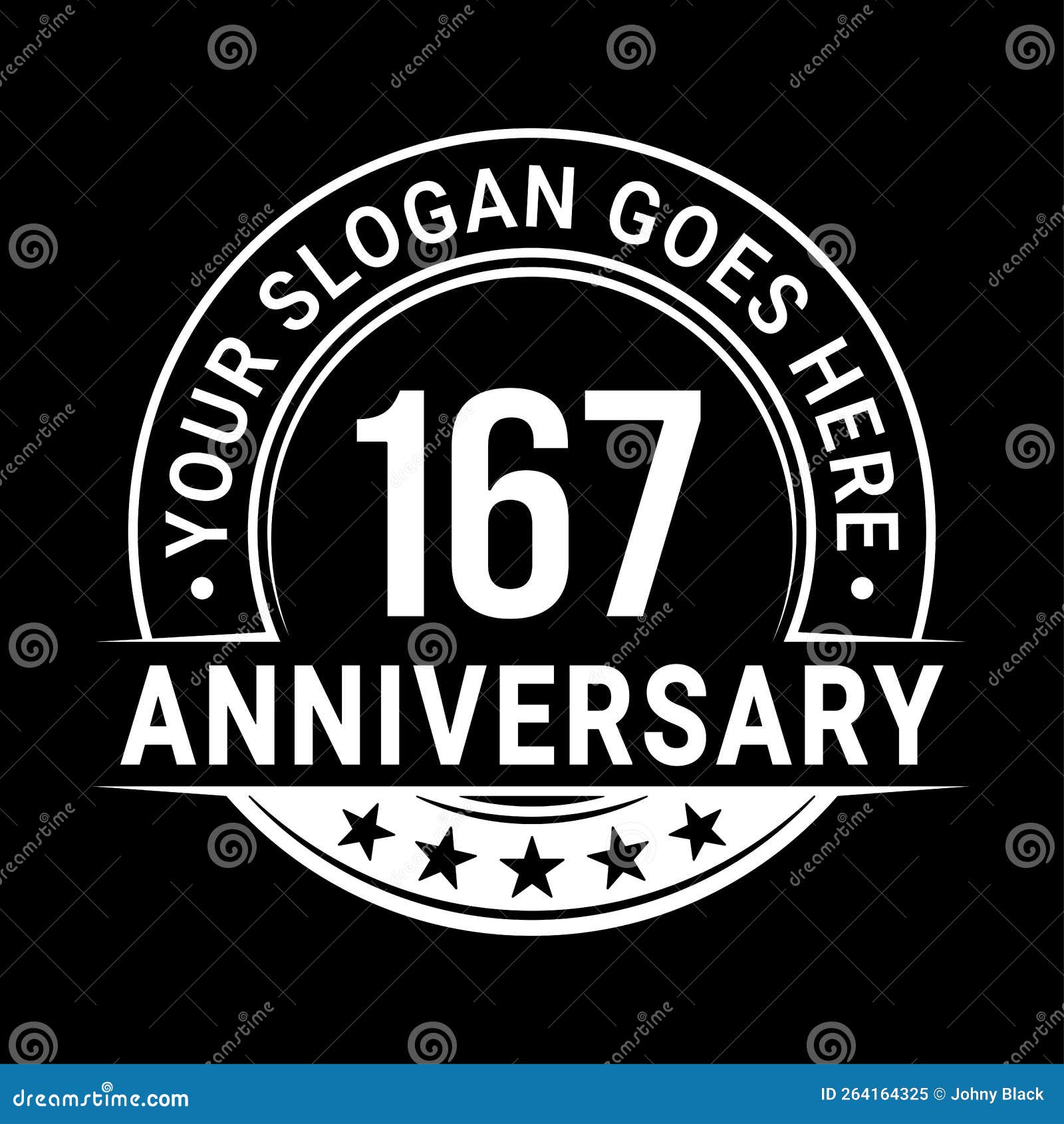 167 Years Anniversary. 167th Anniversary Logo Design Template. Vector ...