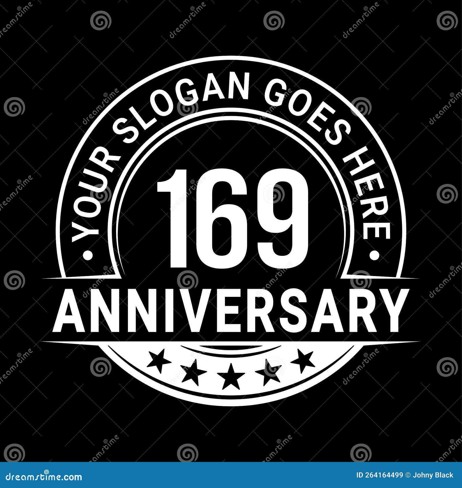 169 Years Anniversary. 169th Anniversary Logo Design Template. Vector ...