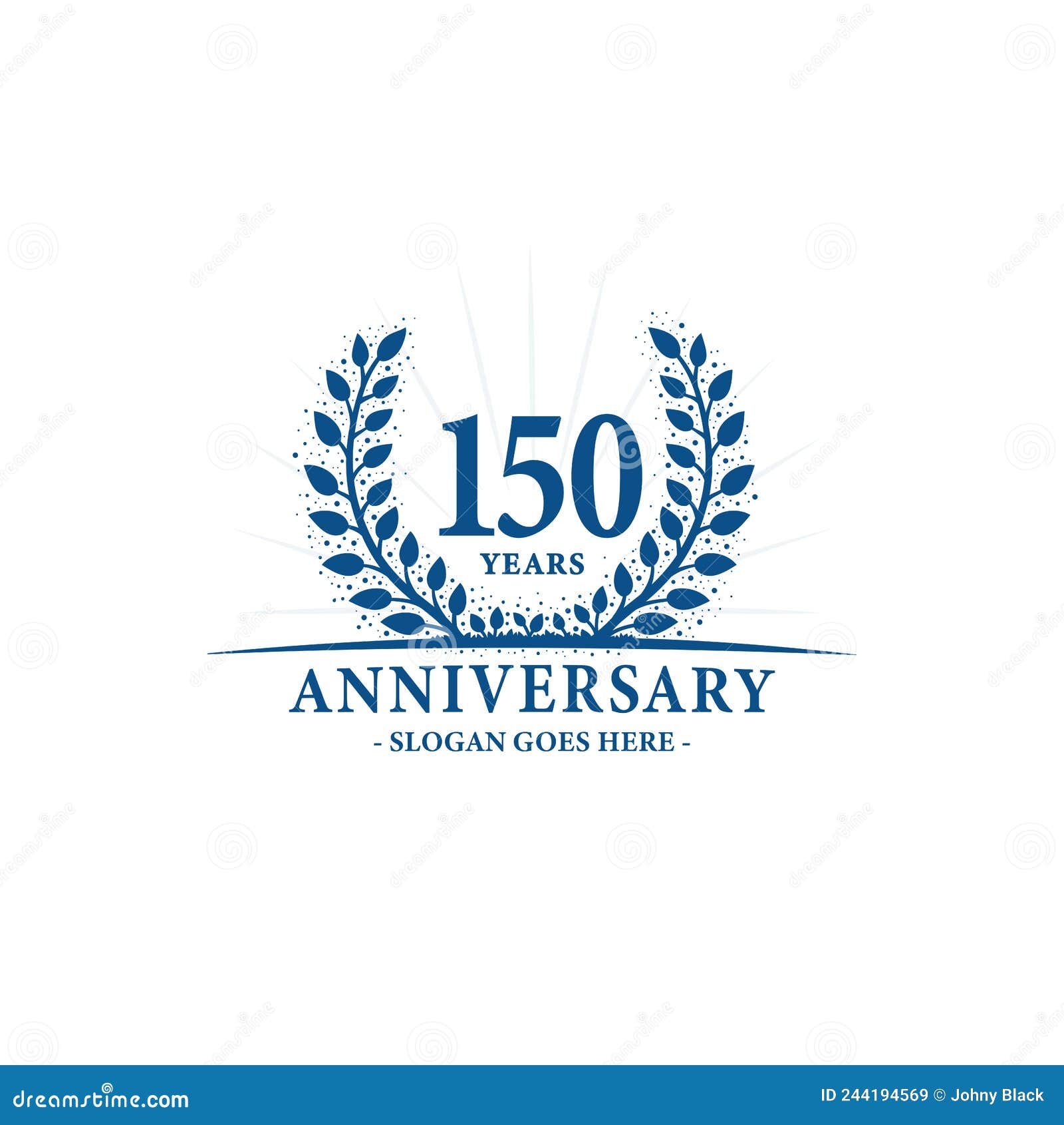 150 Years Anniversary. Anniversary Logo Design. Vector and Illustration ...