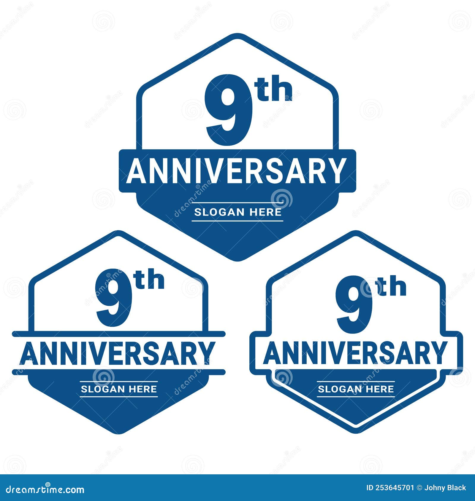 9 Years Anniversary Celebration Logotype. 9th Anniversary Logo ...
