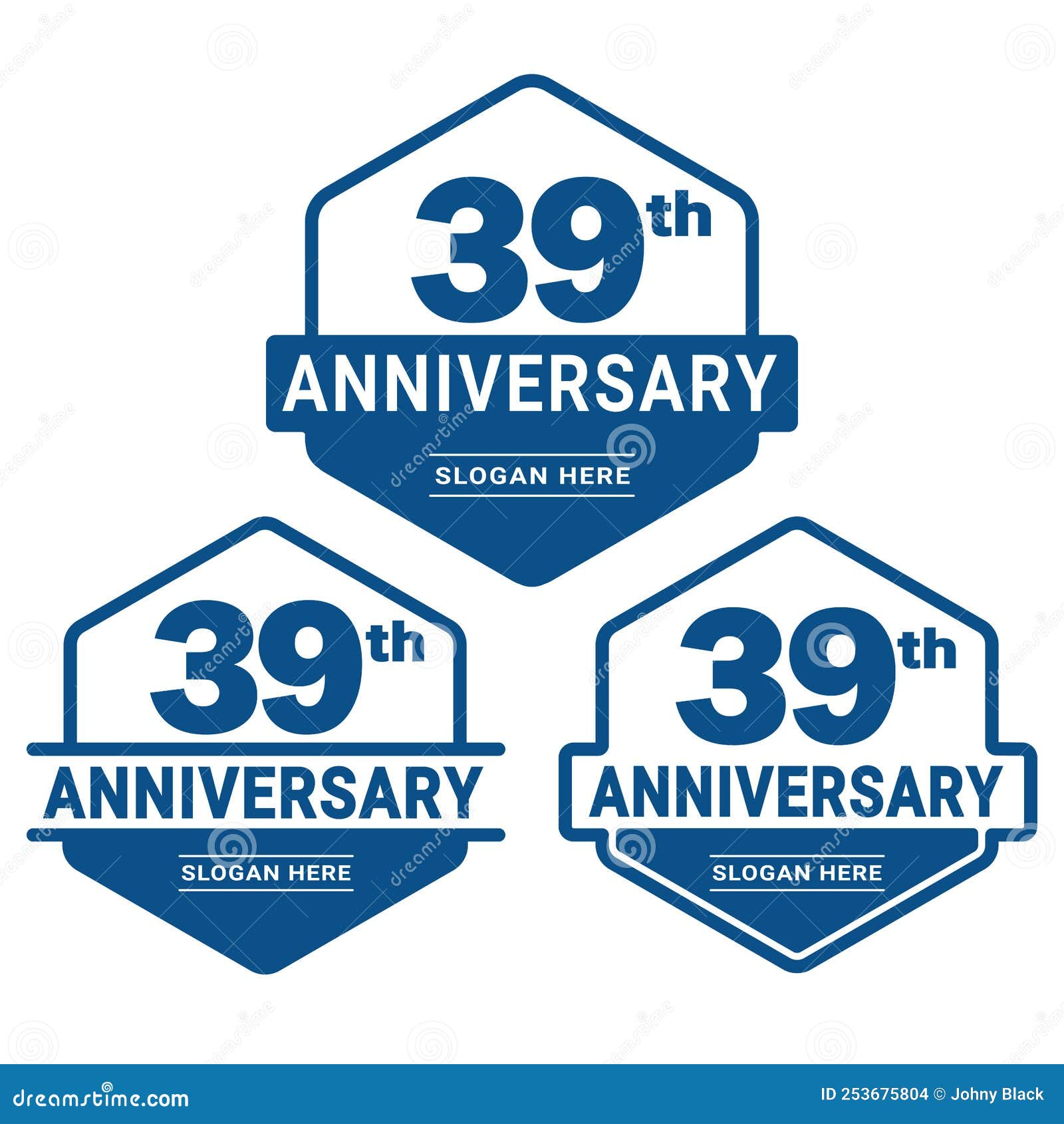 39 Years Anniversary Celebration Logotype. 39th Anniversary Logo ...
