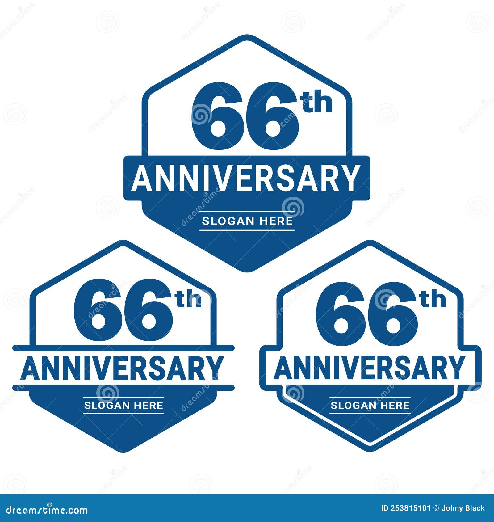 66 Years Anniversary Celebration Logotype. 66th Anniversary Logo ...