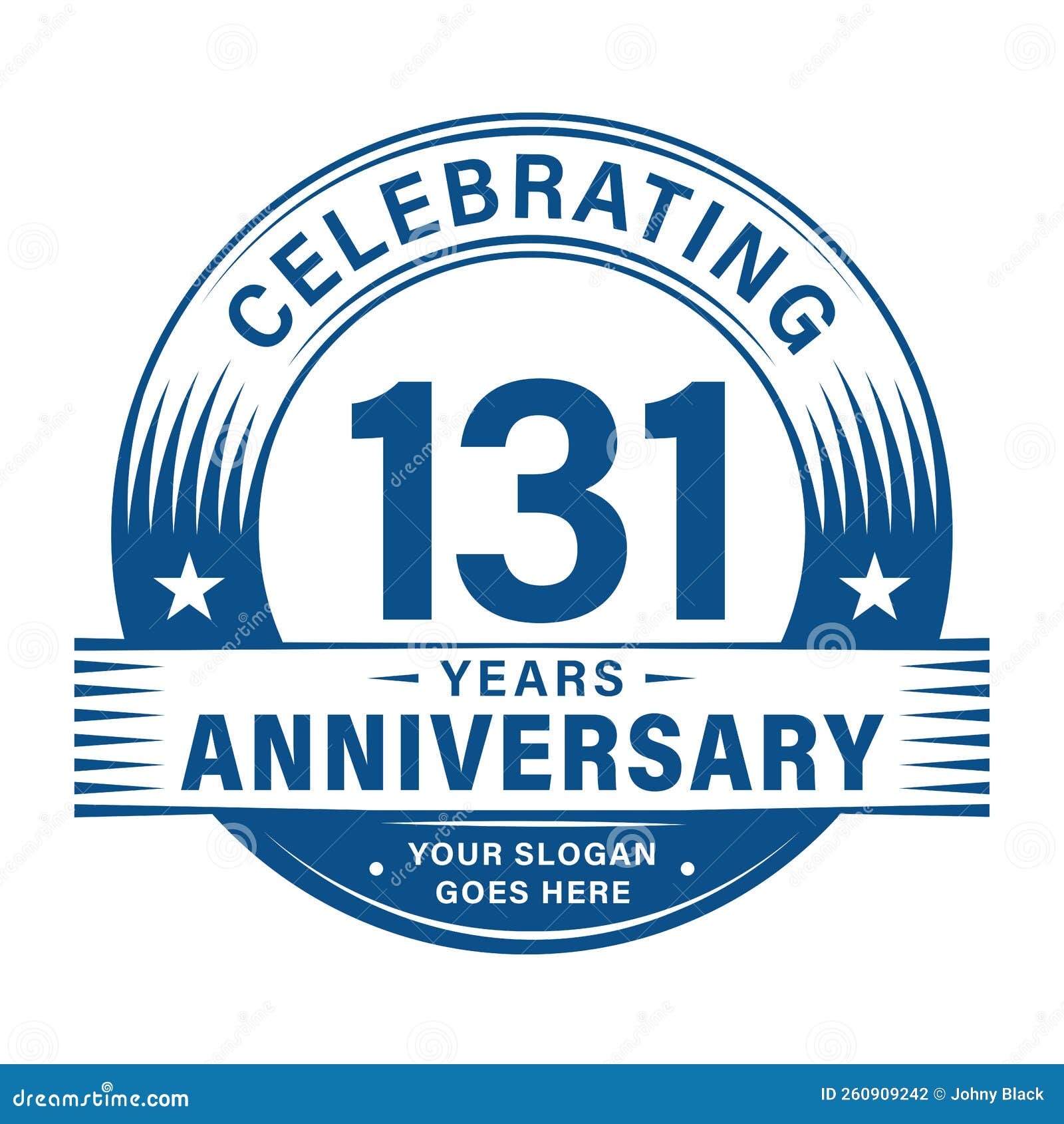 131 Years Anniversary Celebration Design Template. 131st Logo Vector ...