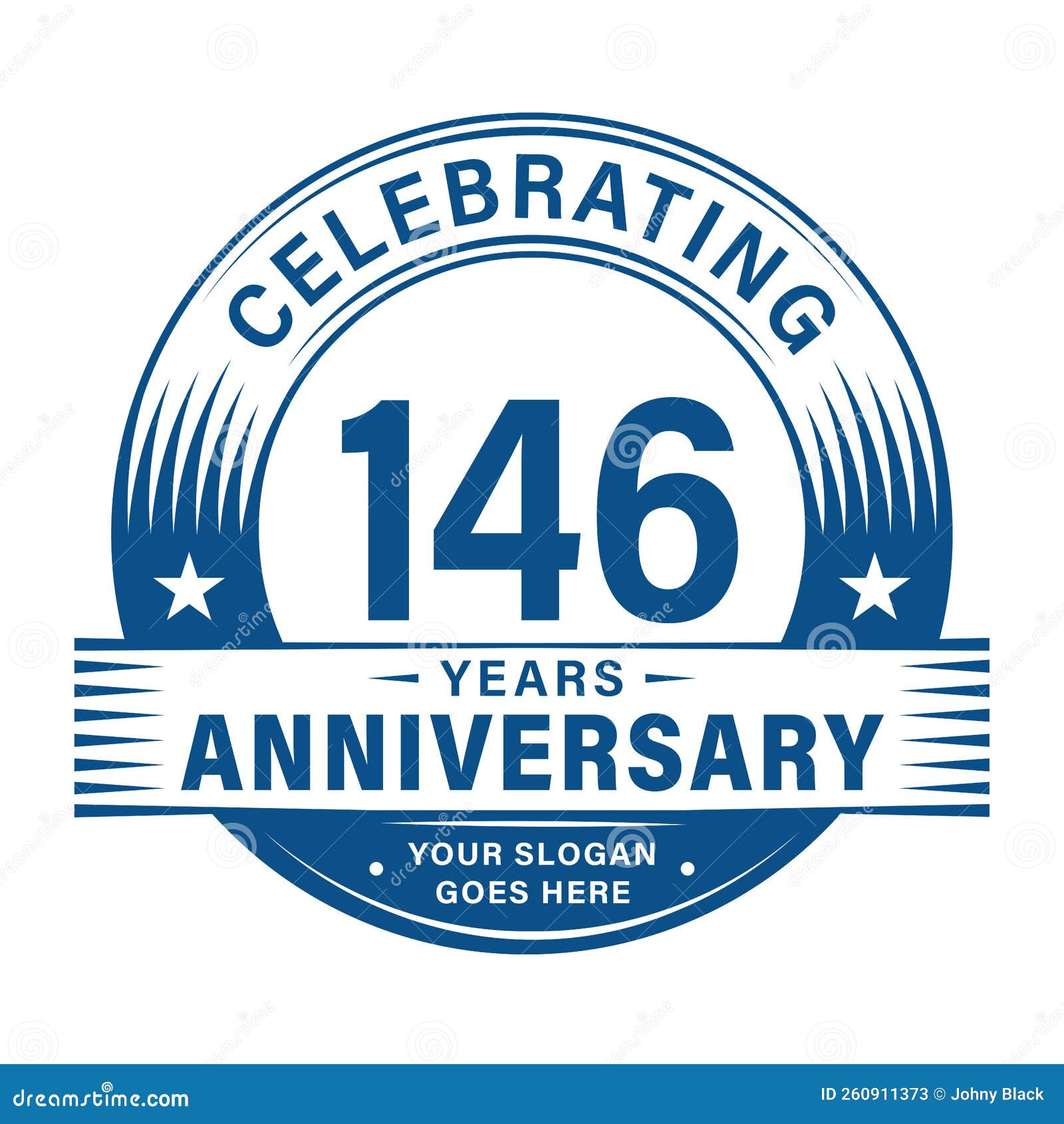 146 Years Anniversary Celebration Design Template. 146th Logo Vector ...