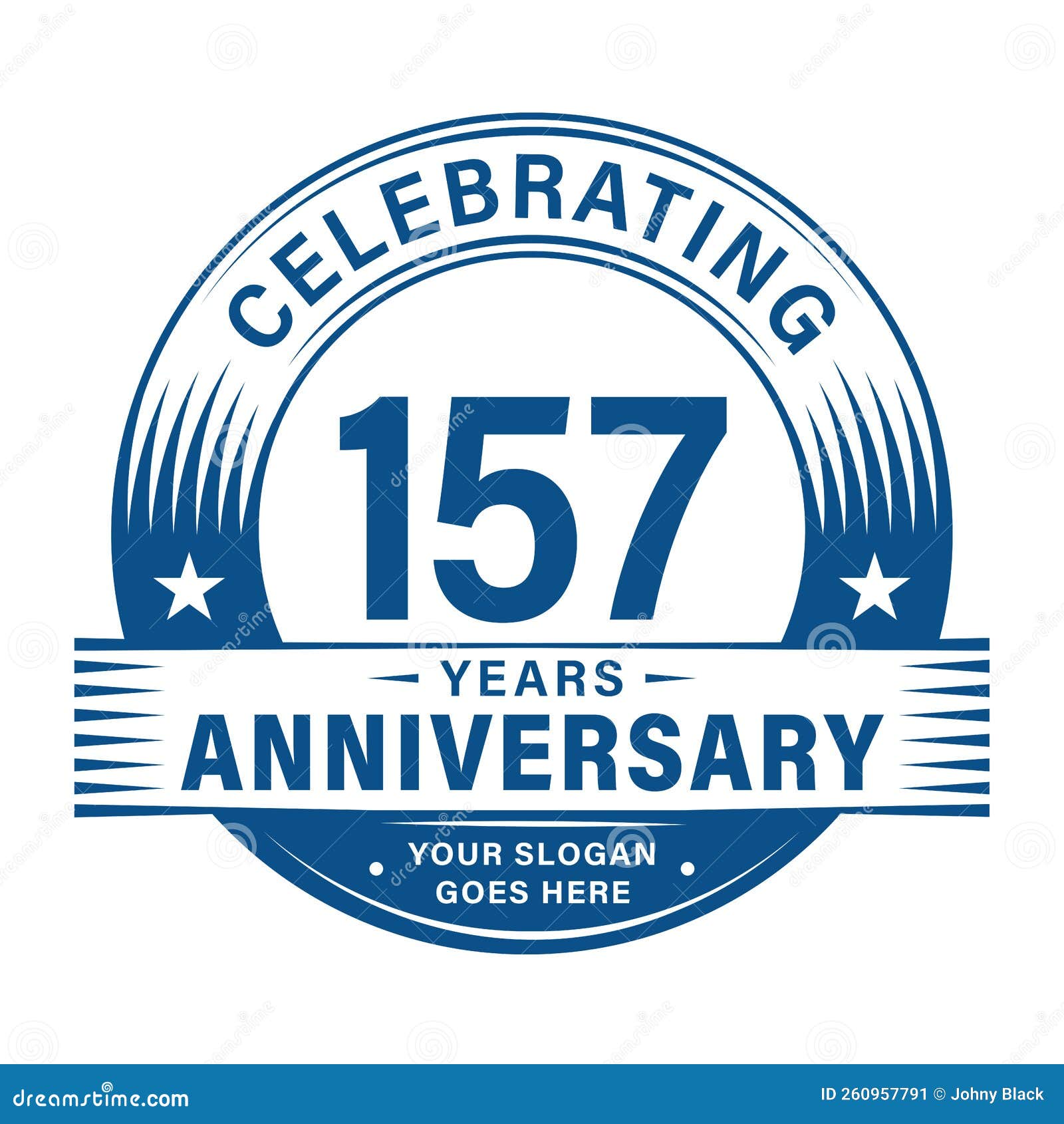 157 Years Anniversary Celebration Design Template. 157th Logo Vector ...