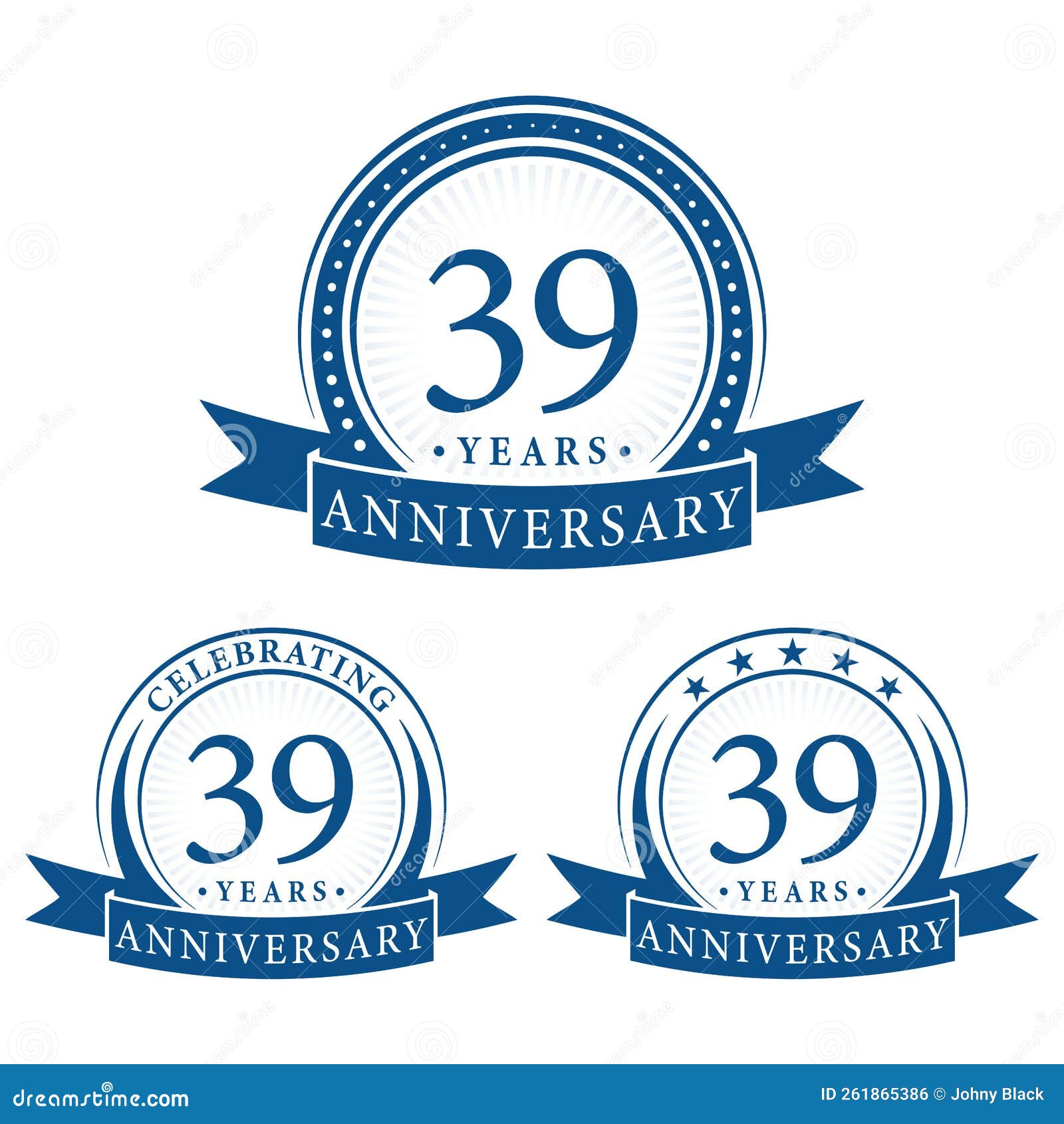 39 Years Anniversary Celebration Logotype. 39th Anniversary Logo ...