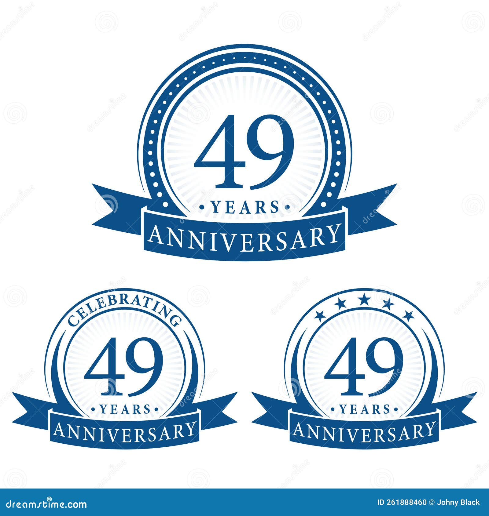 49 Years Anniversary Celebration Logotype. 49th Anniversary Logo ...