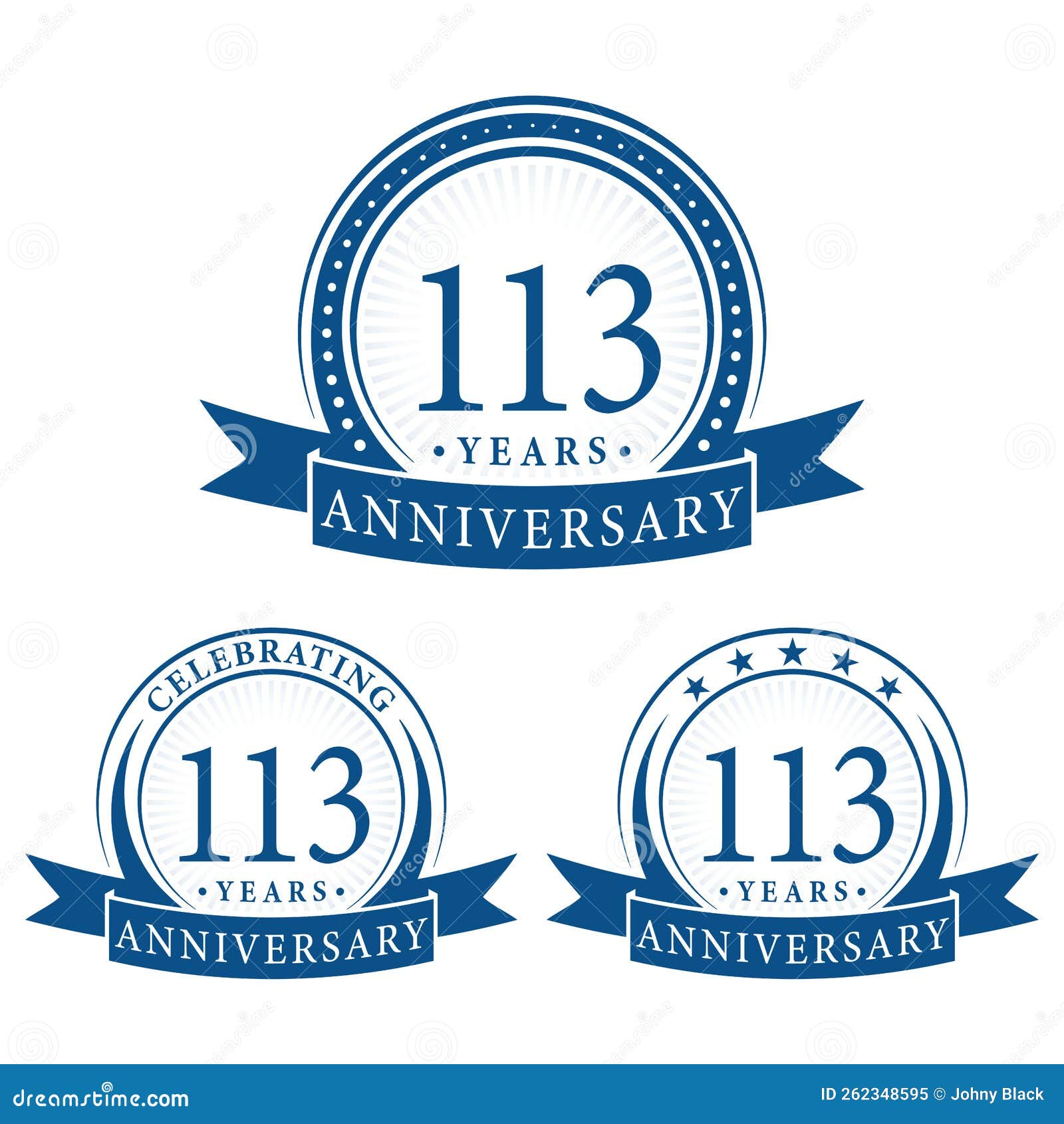 113 Years Anniversary Celebration Logotype. 113th Anniversary Logo ...