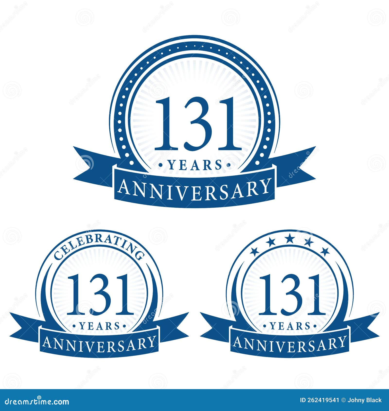 131 Years Anniversary Celebration Logotype. 131st Anniversary Logo ...
