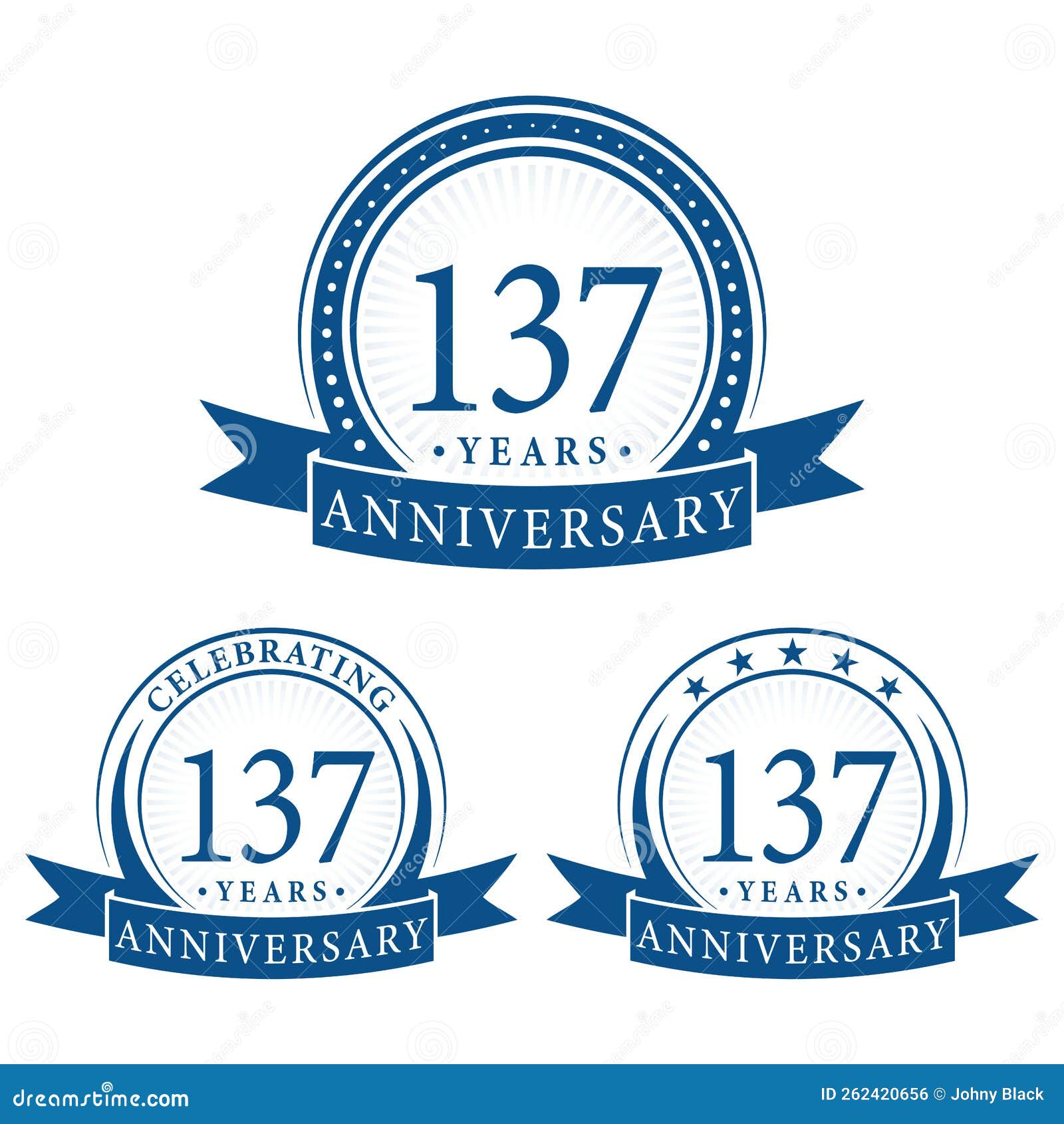 137 Years Anniversary Celebration Logotype. 137th Anniversary Logo ...