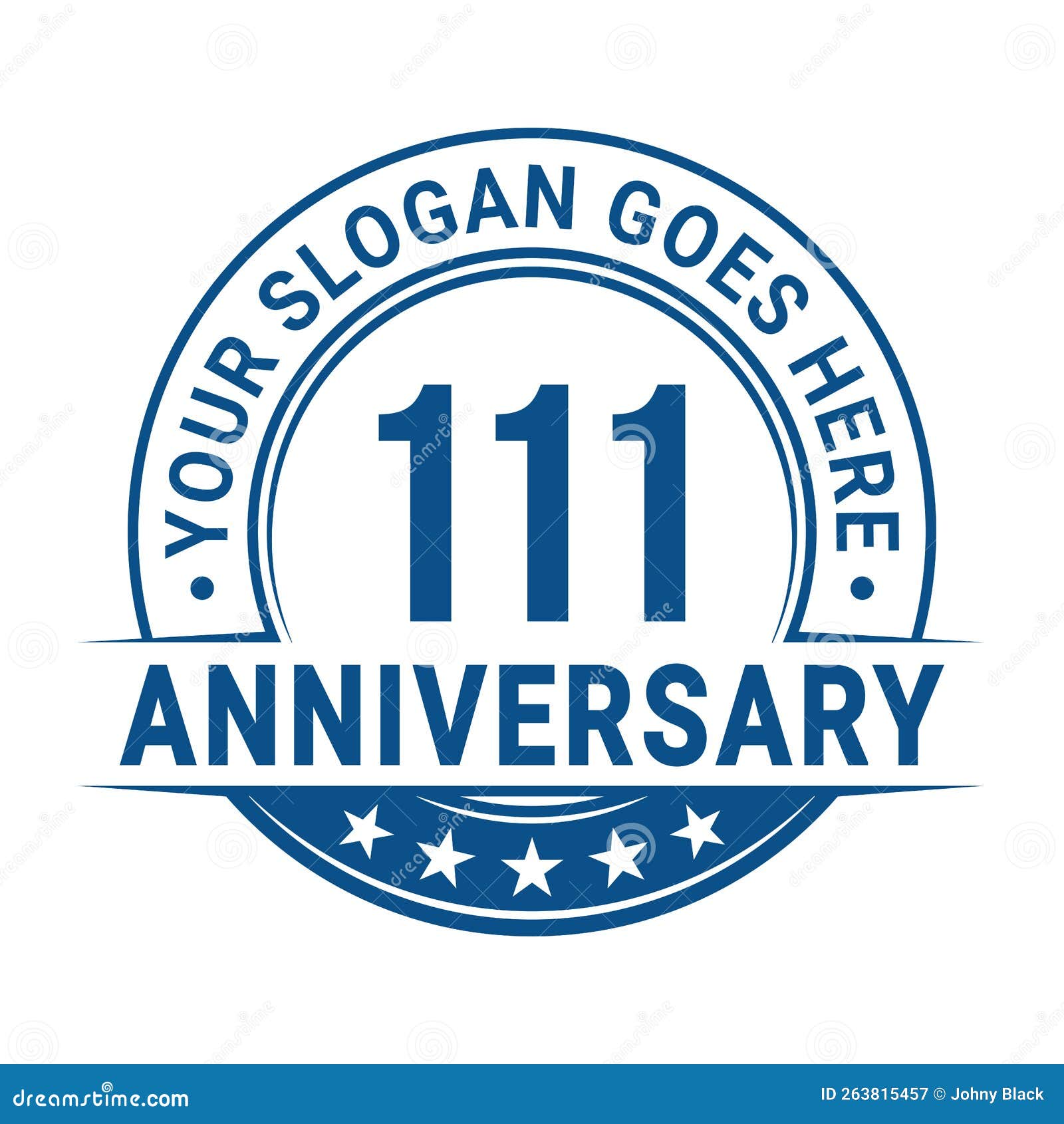 111 Years Anniversary. 111th Anniversary Logo Design Template. Vector ...