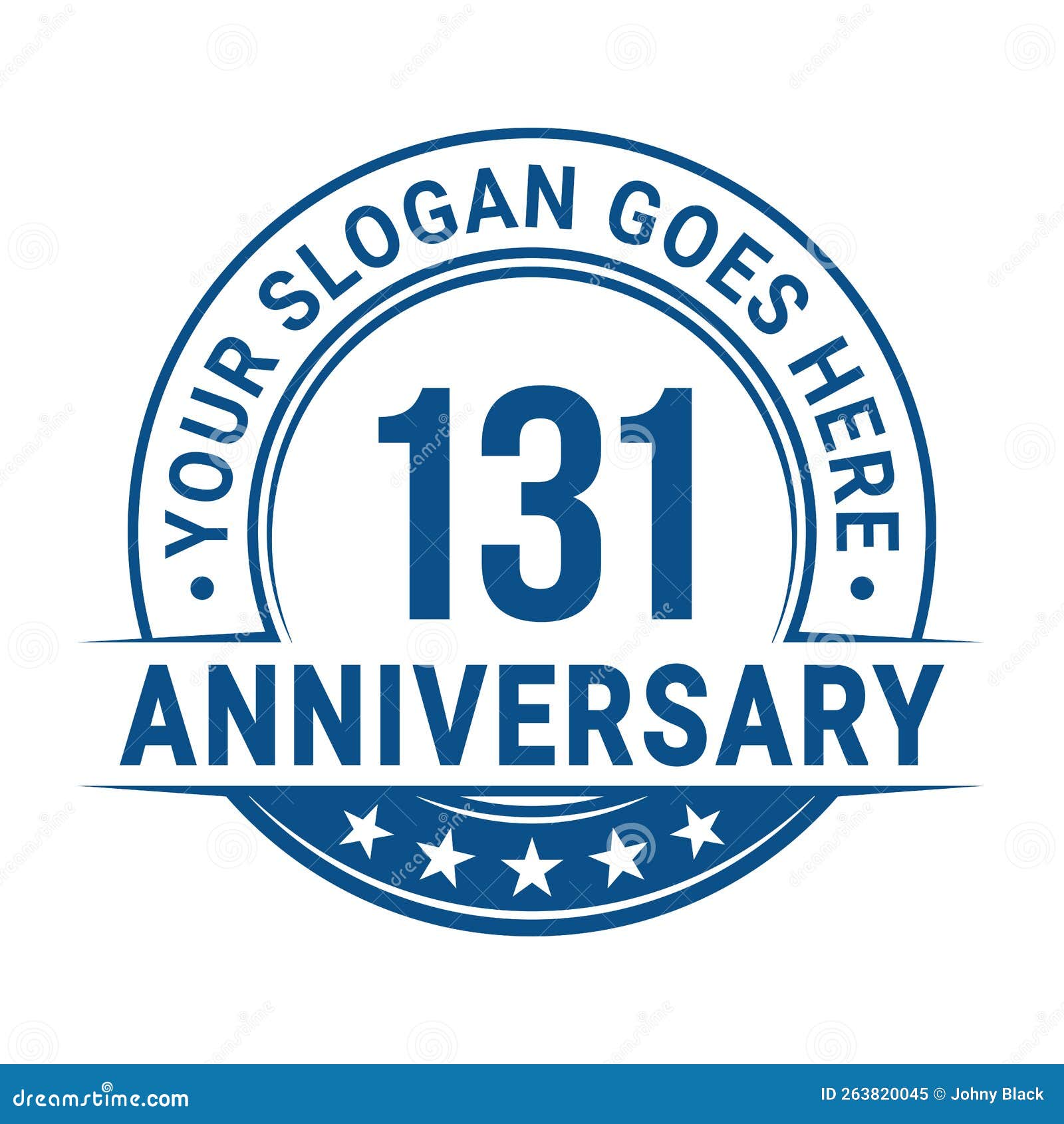 131 Years Anniversary. 131st Anniversary Logo Design Template. Vector ...