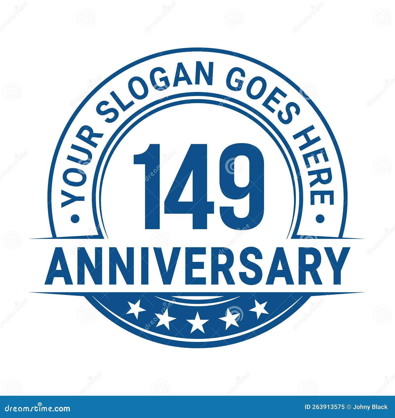 149 Years Anniversary. 149th Anniversary Logo Design Template. Vector ...