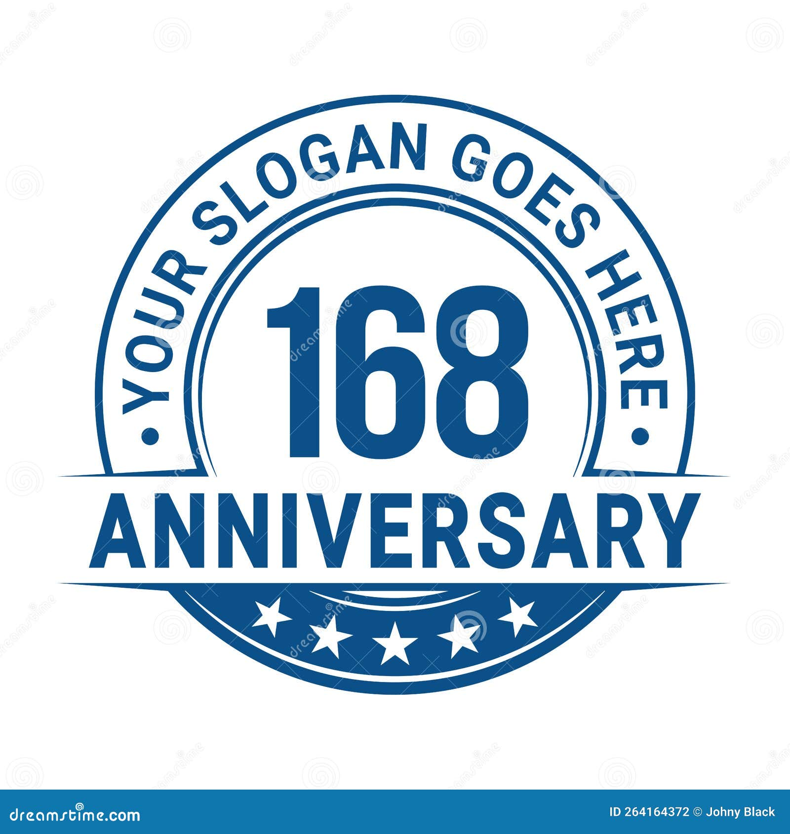 168 Years Anniversary. 168th Anniversary Logo Design Template. Vector ...