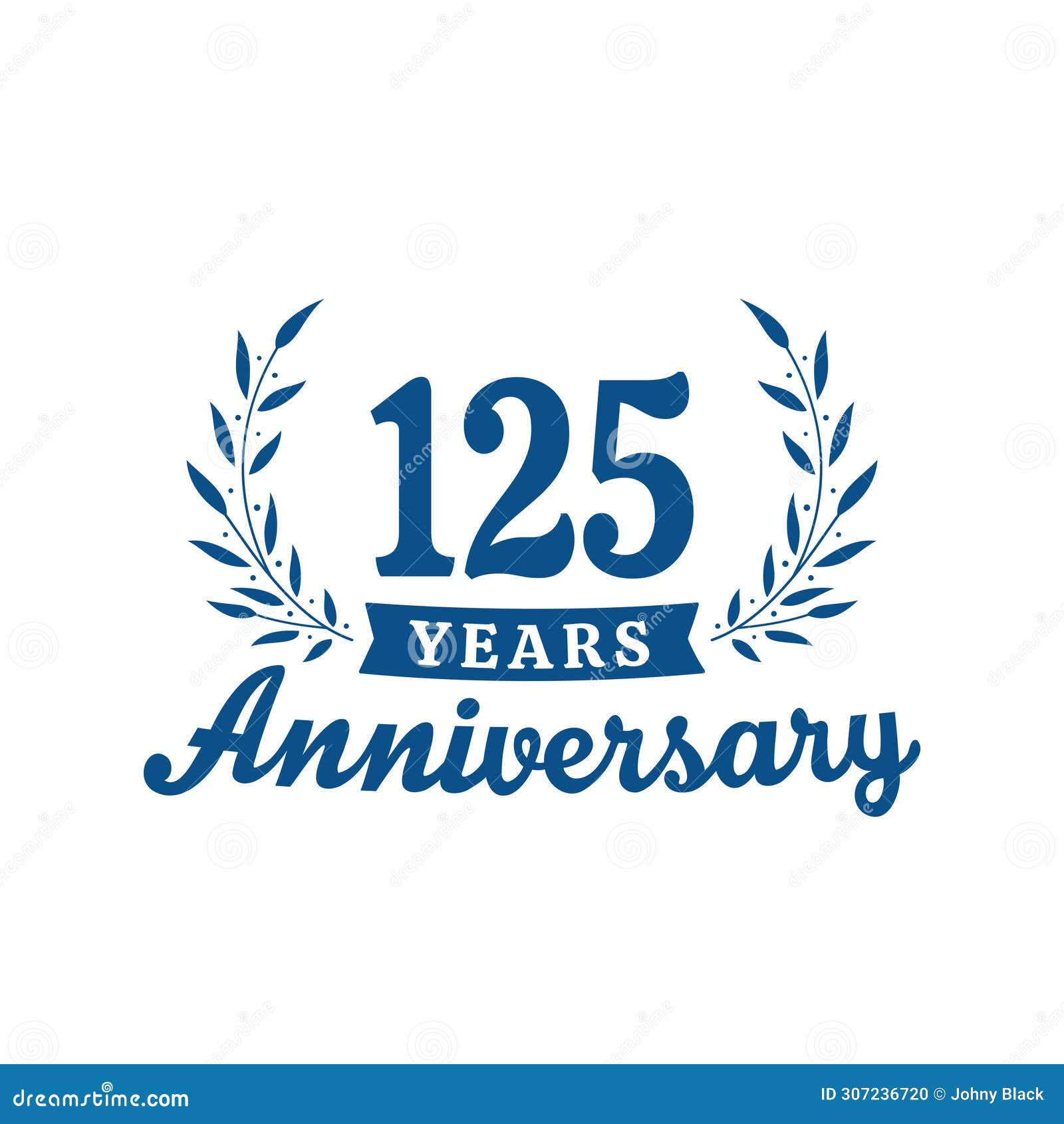 125 Years Anniversary Celebration Logotype. 125th Anniversary Logo ...