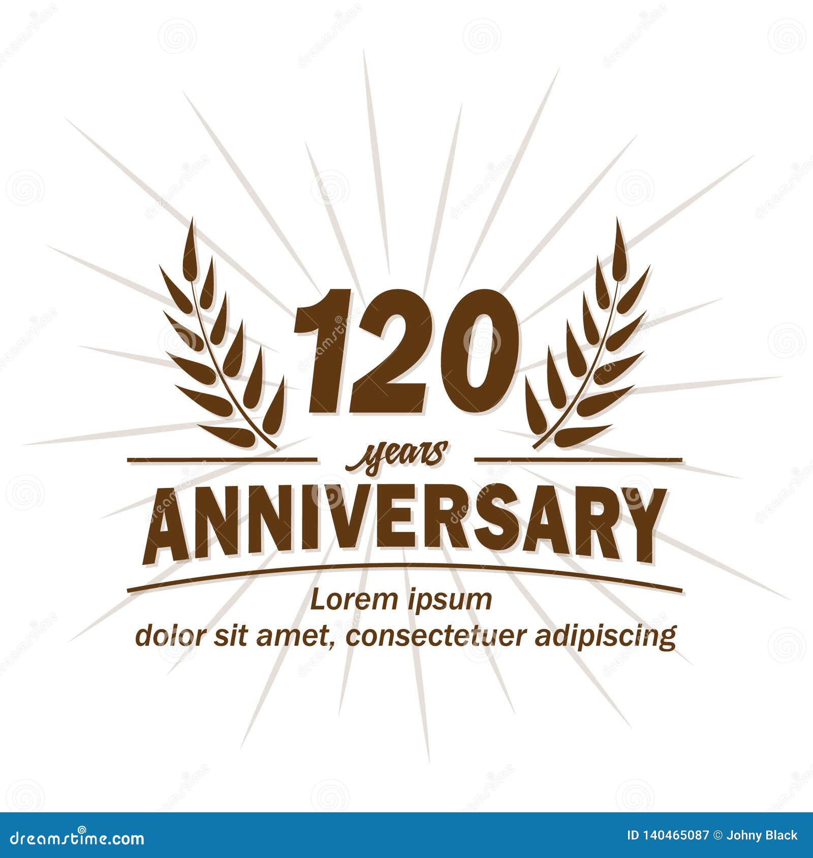 120 Th Anniversary Design Template. 120th Years Vector and Illustration ...