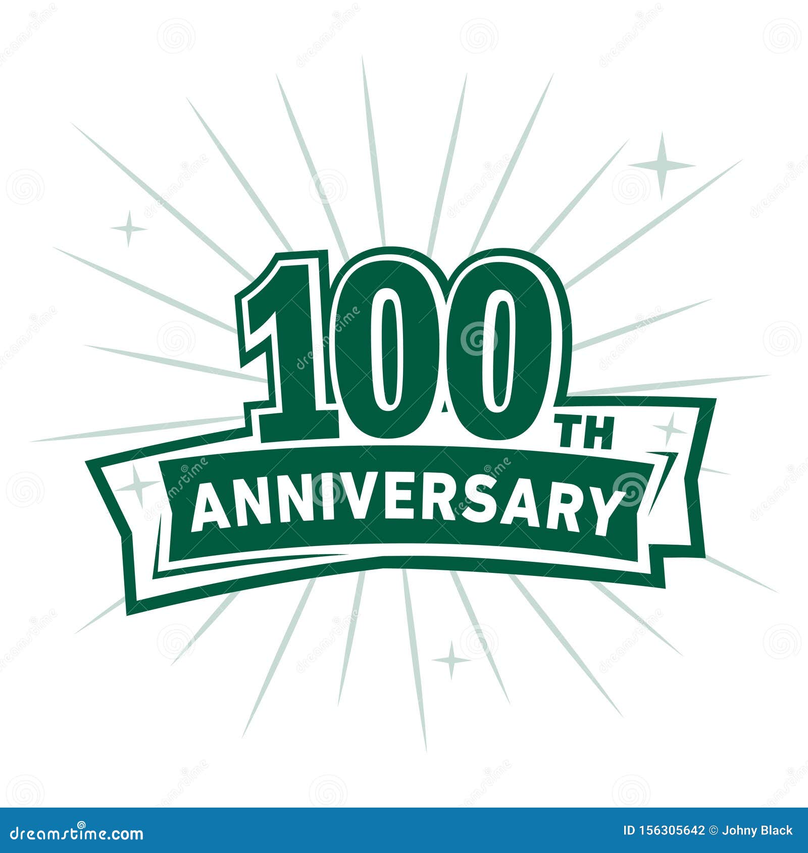 100 Years Celebrating Anniversary Design Template. 100th Anniversary ...