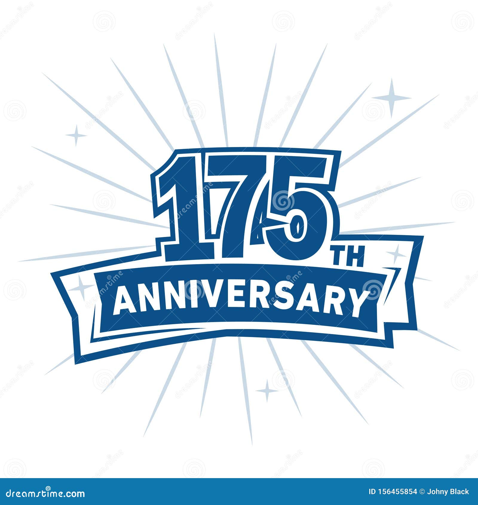 175 Years Celebrating Anniversary Design Template. 175th Anniversary ...