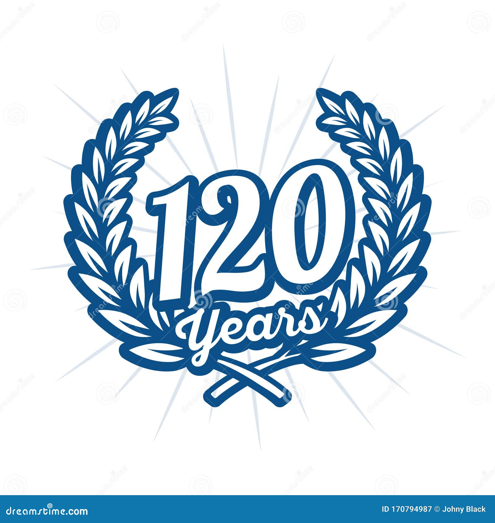 120 Years Anniversary Celebration Design Template. 120th Anniversary ...
