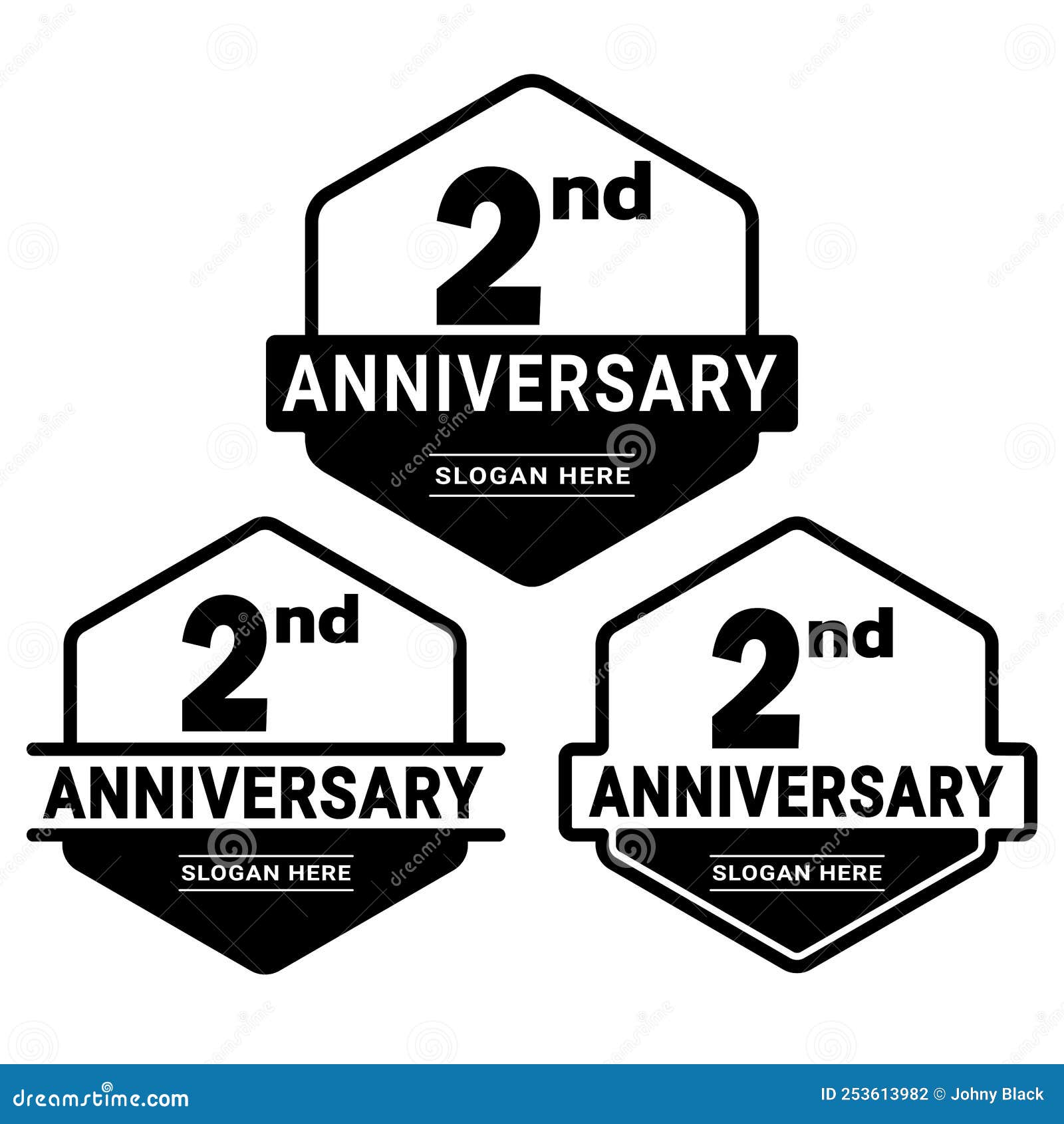 2 Years Anniversary Celebration Logotype. 2nd Anniversary Logo ...