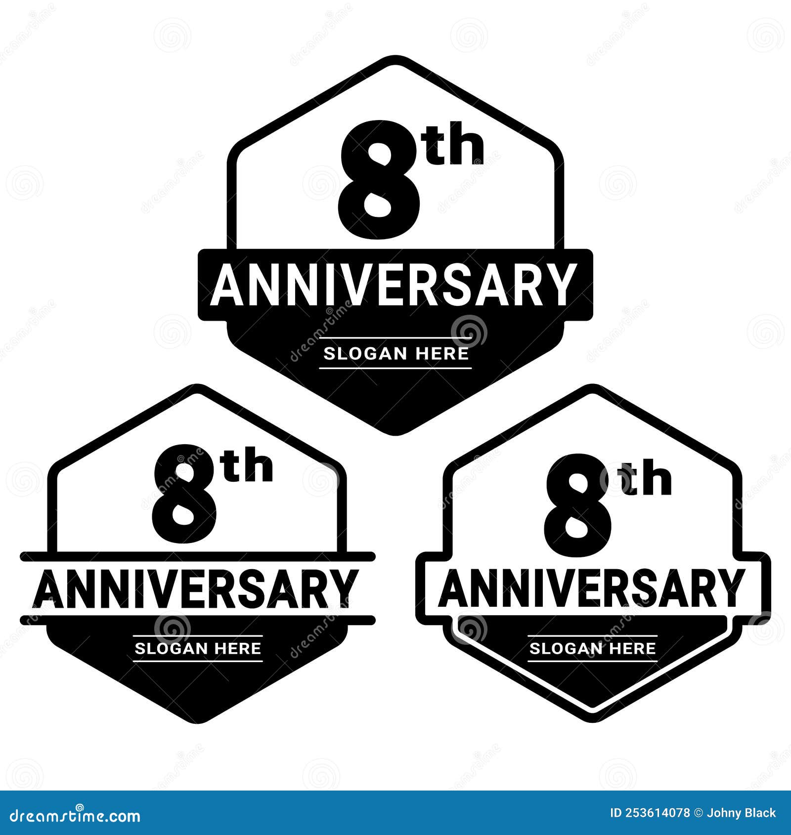 8 Years Anniversary Celebration Logotype. 8th Anniversary Logo ...