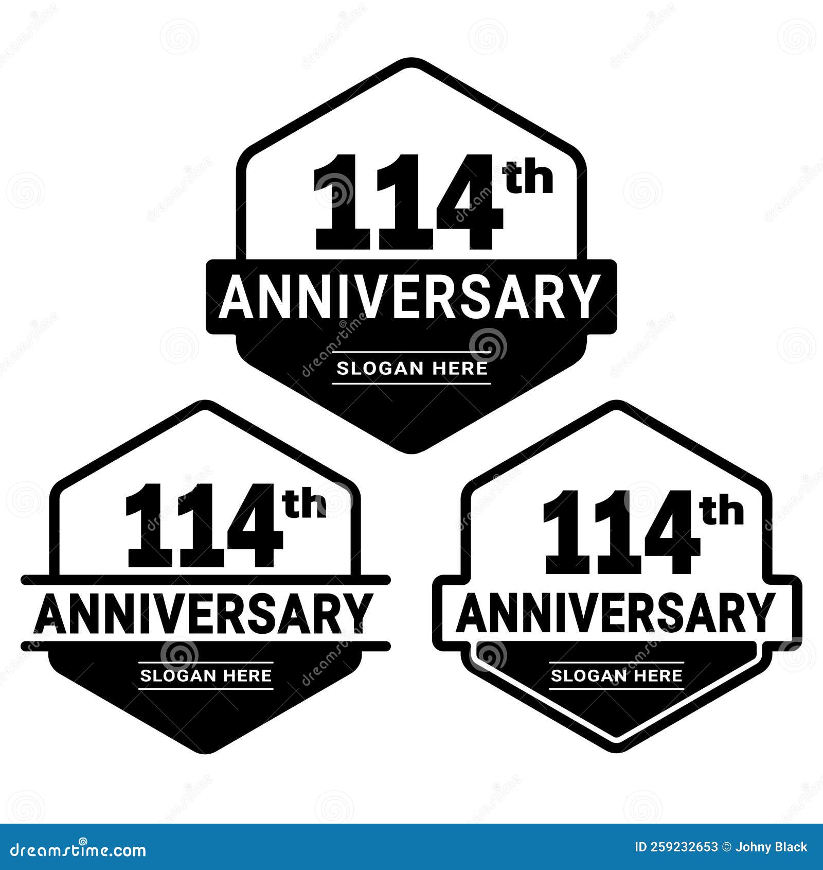 114 Years Anniversary Celebration Logotype. 114th Anniversary Logo ...