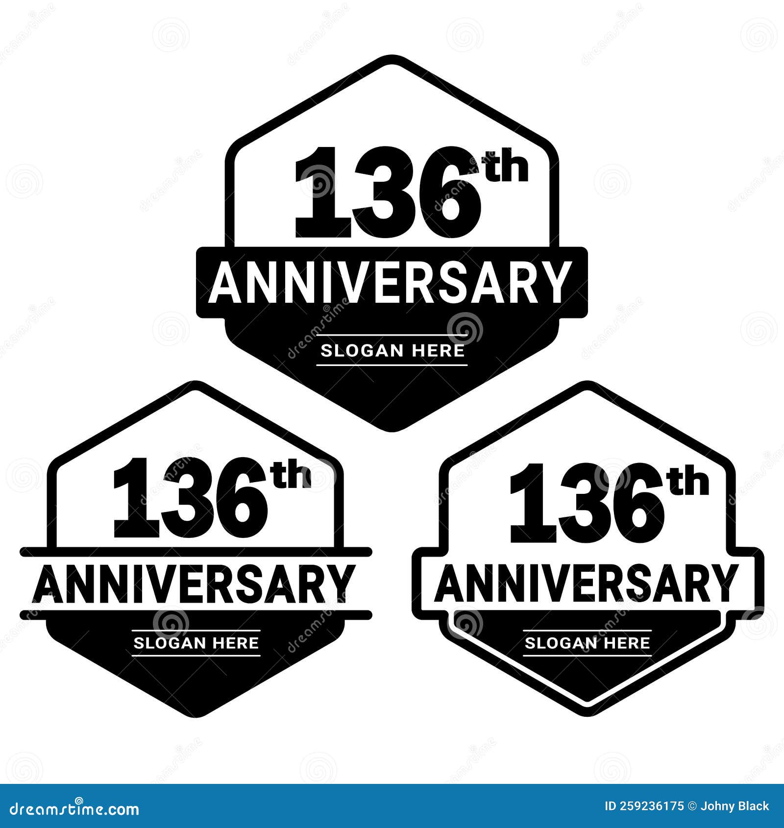 136 Years Anniversary Celebration Logotype. 136th Anniversary Logo ...