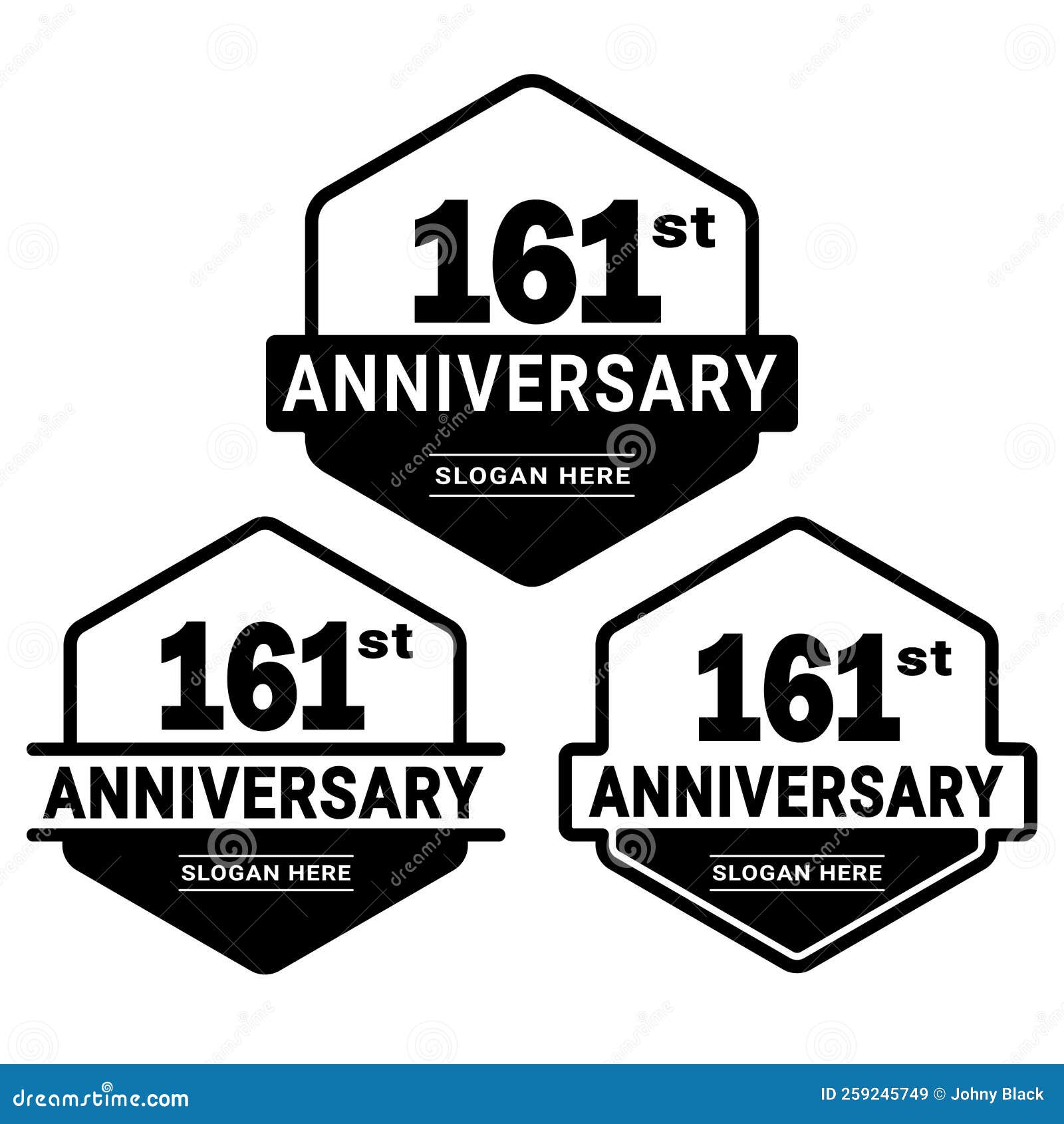 161 Years Anniversary Celebration Logotype. 161st Anniversary Logo ...