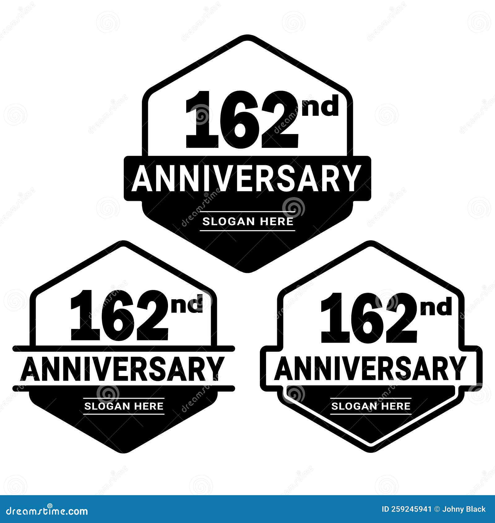 162 Years Anniversary Celebration Logotype. 162nd Anniversary Logo ...