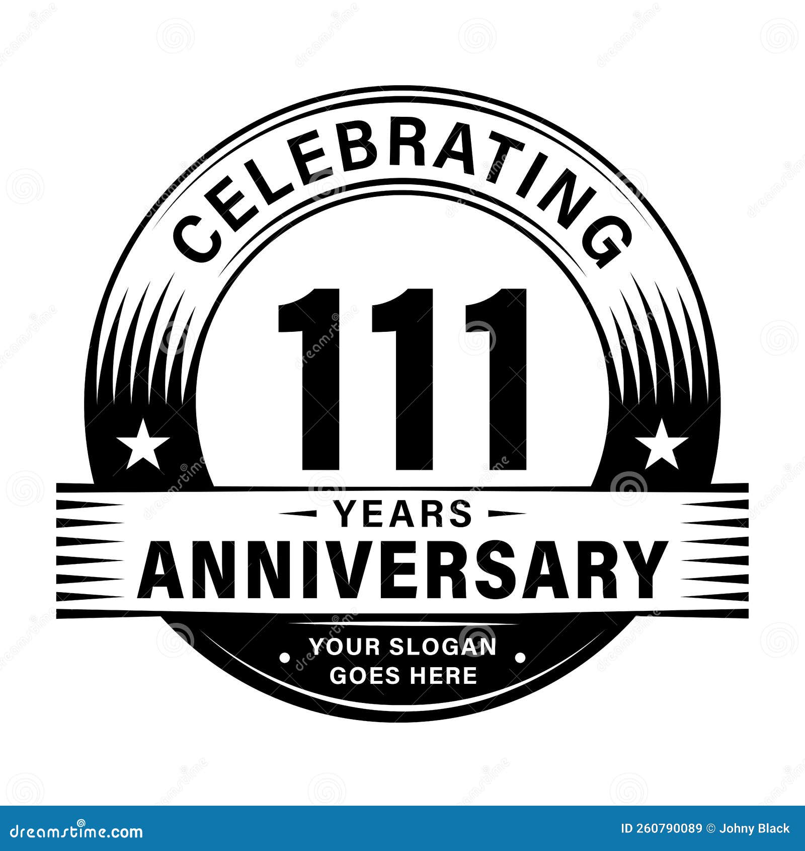 111 Years Anniversary Celebration Design Template. 111th Logo Vector ...