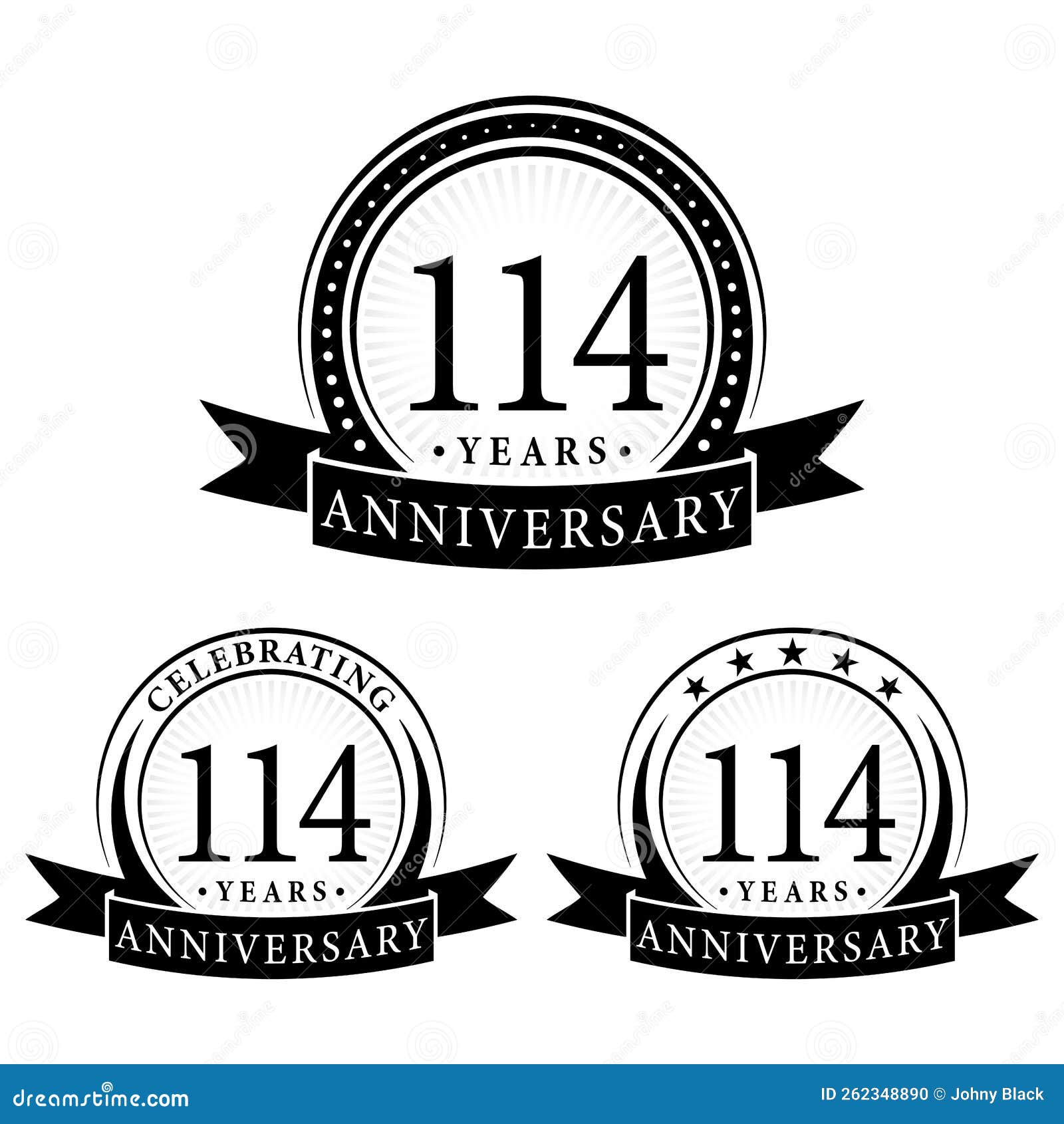 114 Years Anniversary Celebration Logotype. 114th Anniversary Logo ...