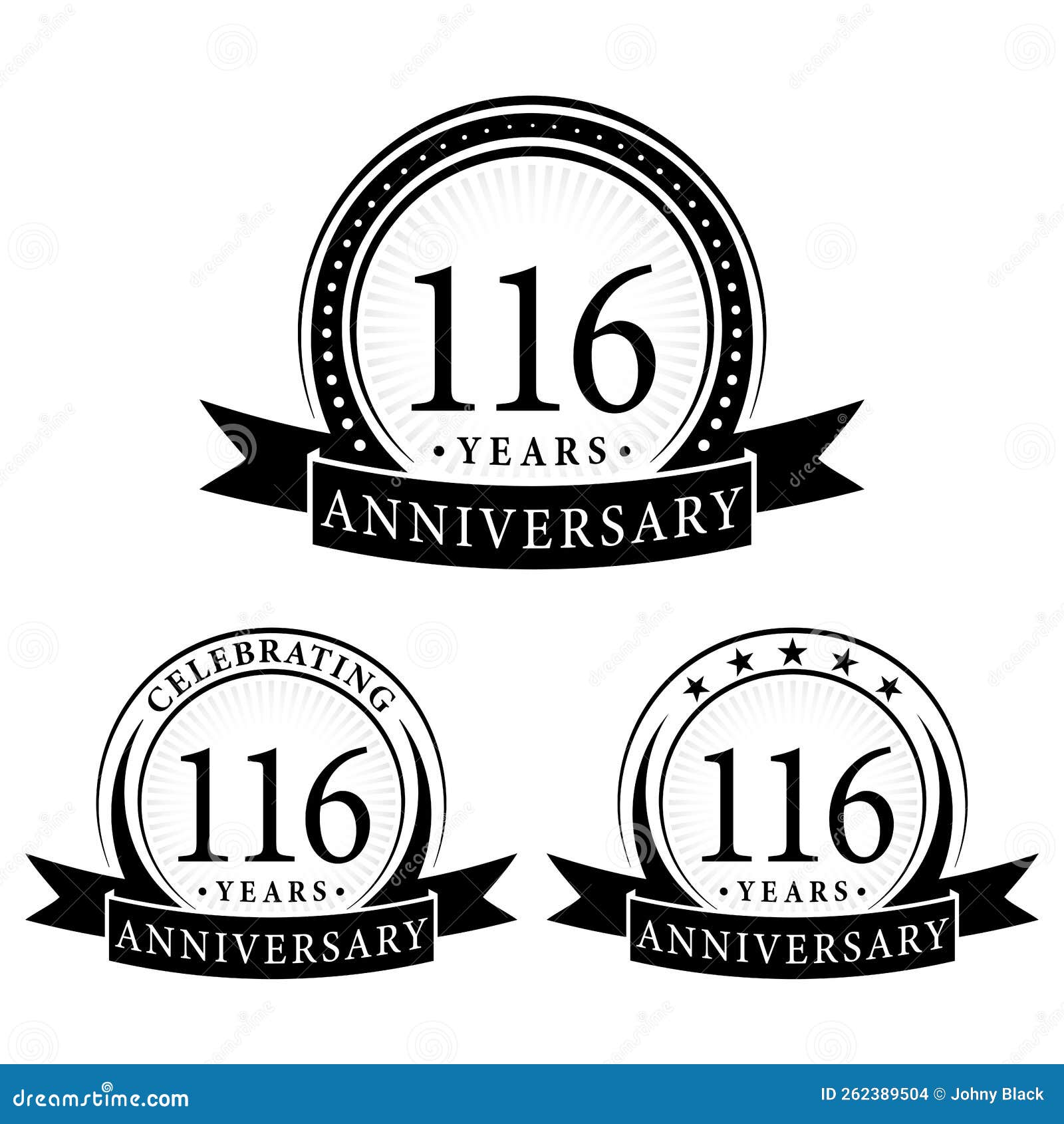 116 Years Anniversary Celebration Logotype. 116th Anniversary Logo ...