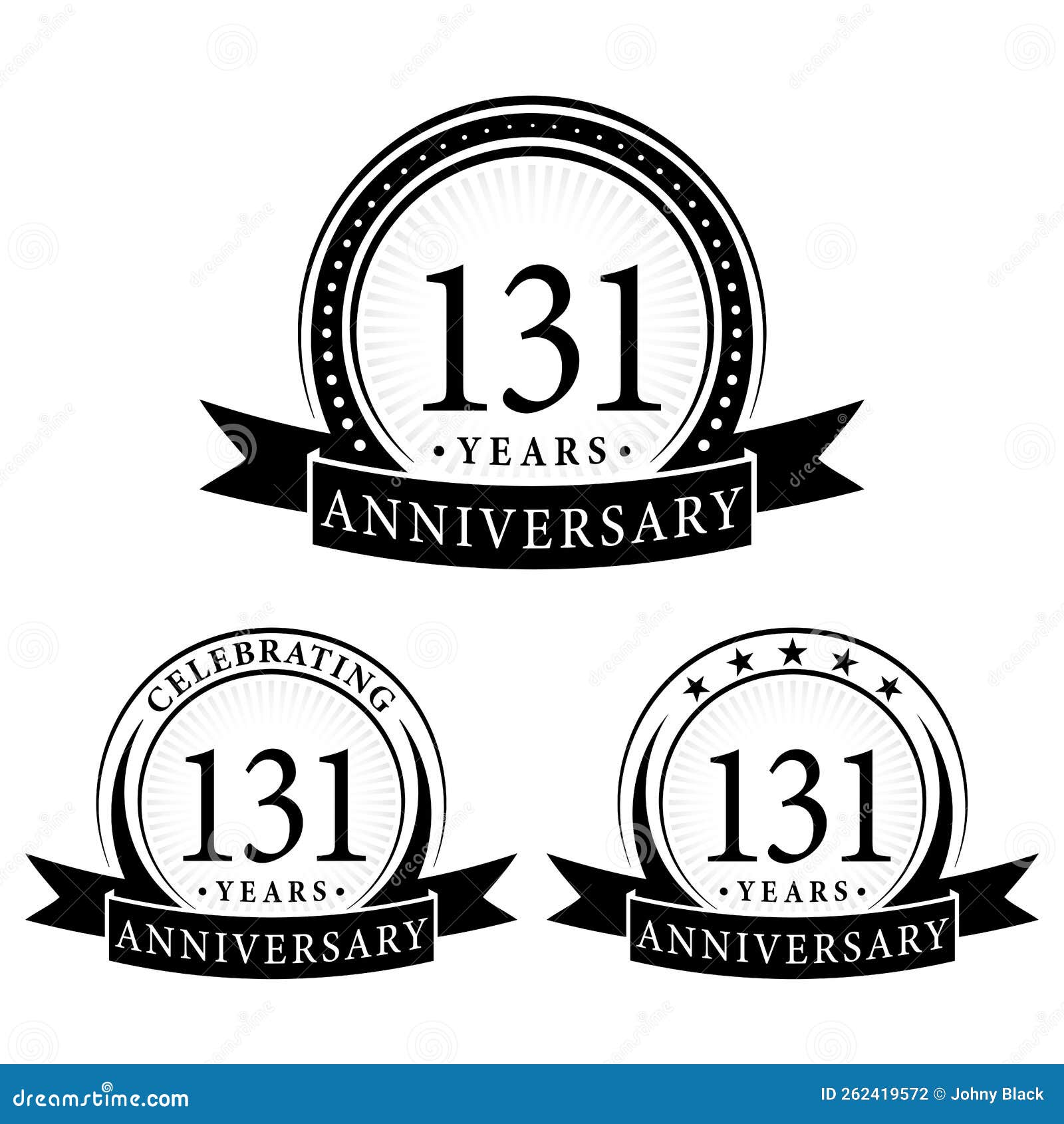 131 Years Anniversary Celebration Logotype. 131st Anniversary Logo ...