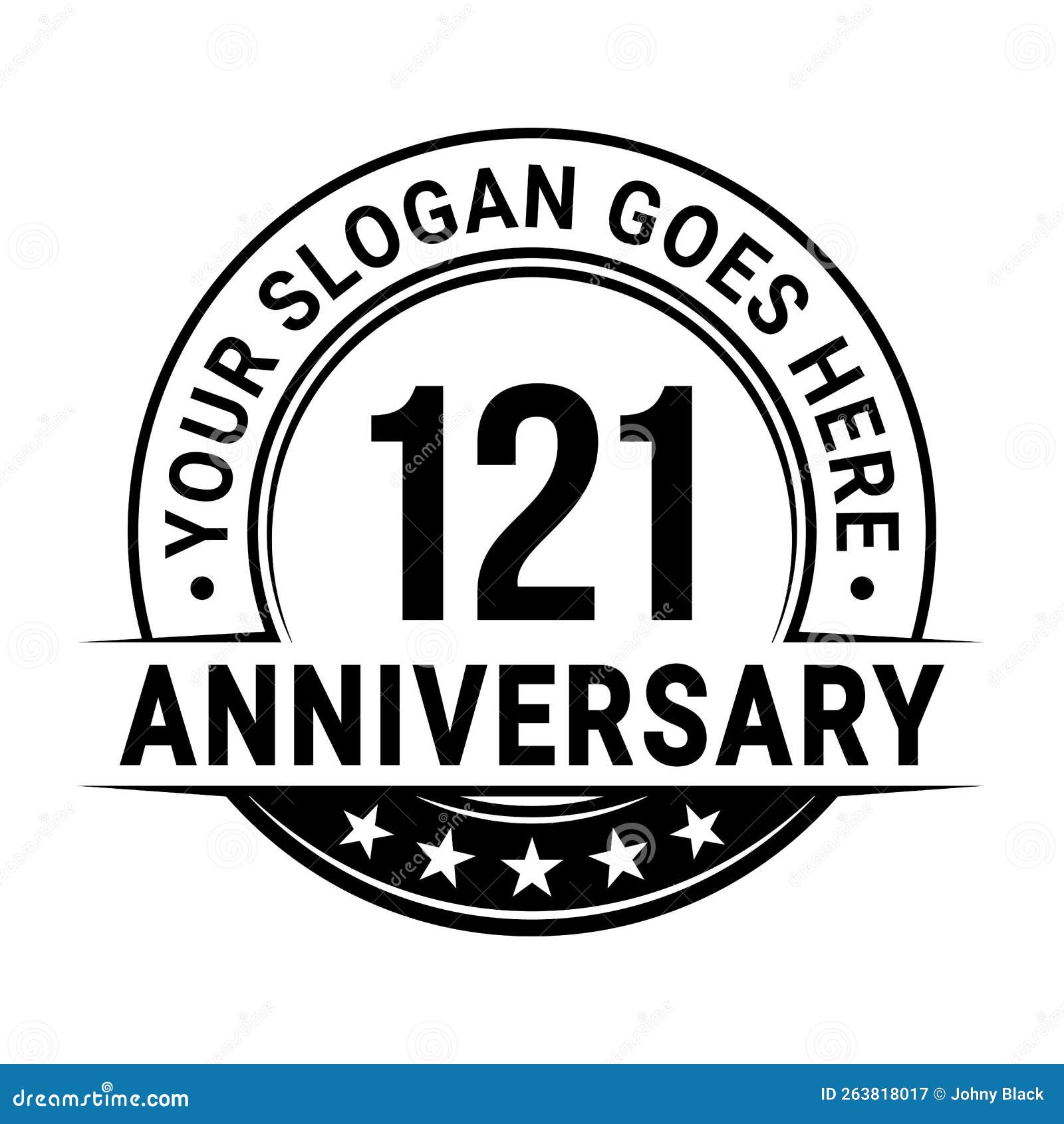 121 Years Anniversary. 121st Anniversary Logo Design Template. Vector ...