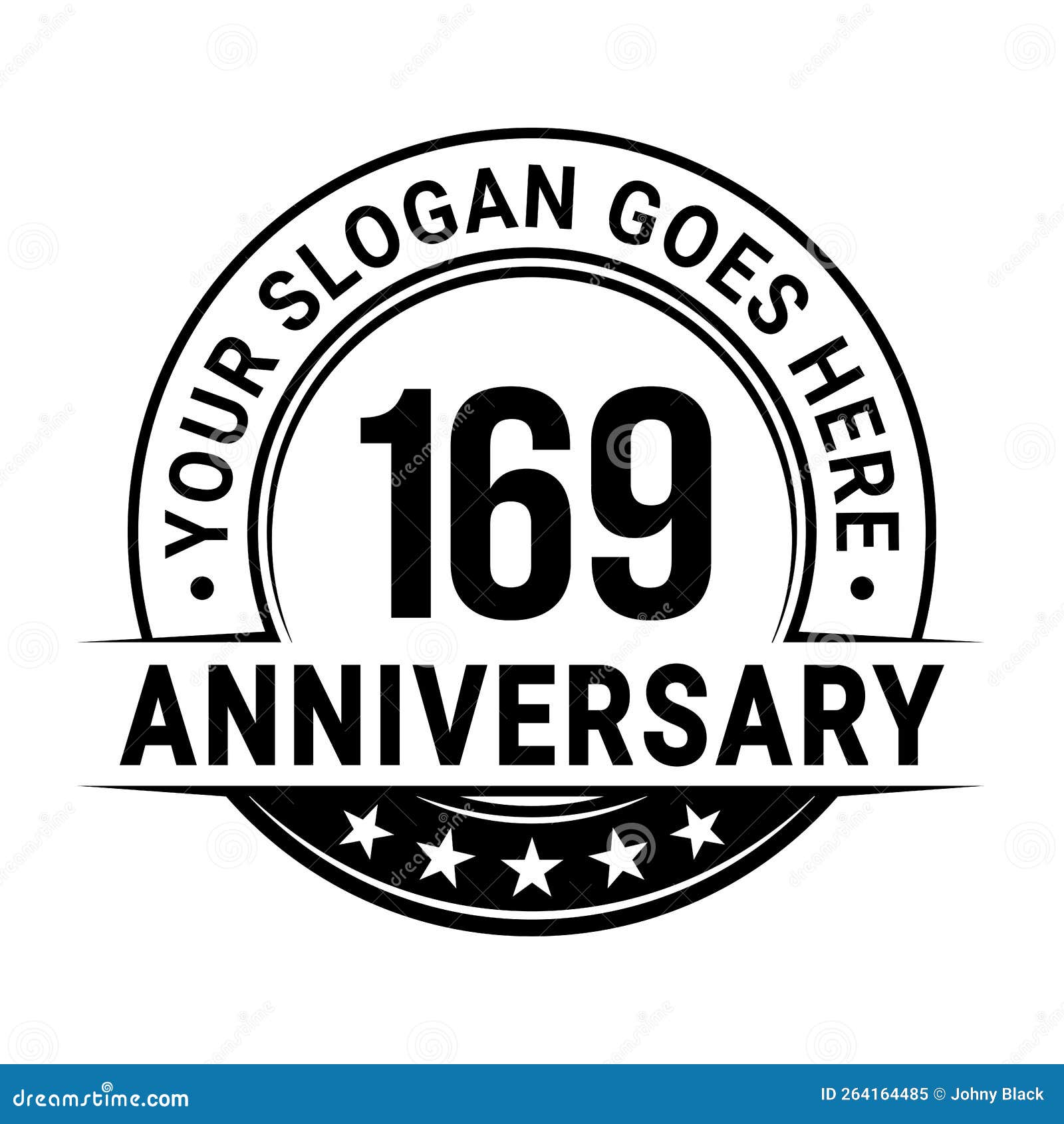 169 Years Anniversary. 169th Anniversary Logo Design Template. Vector ...