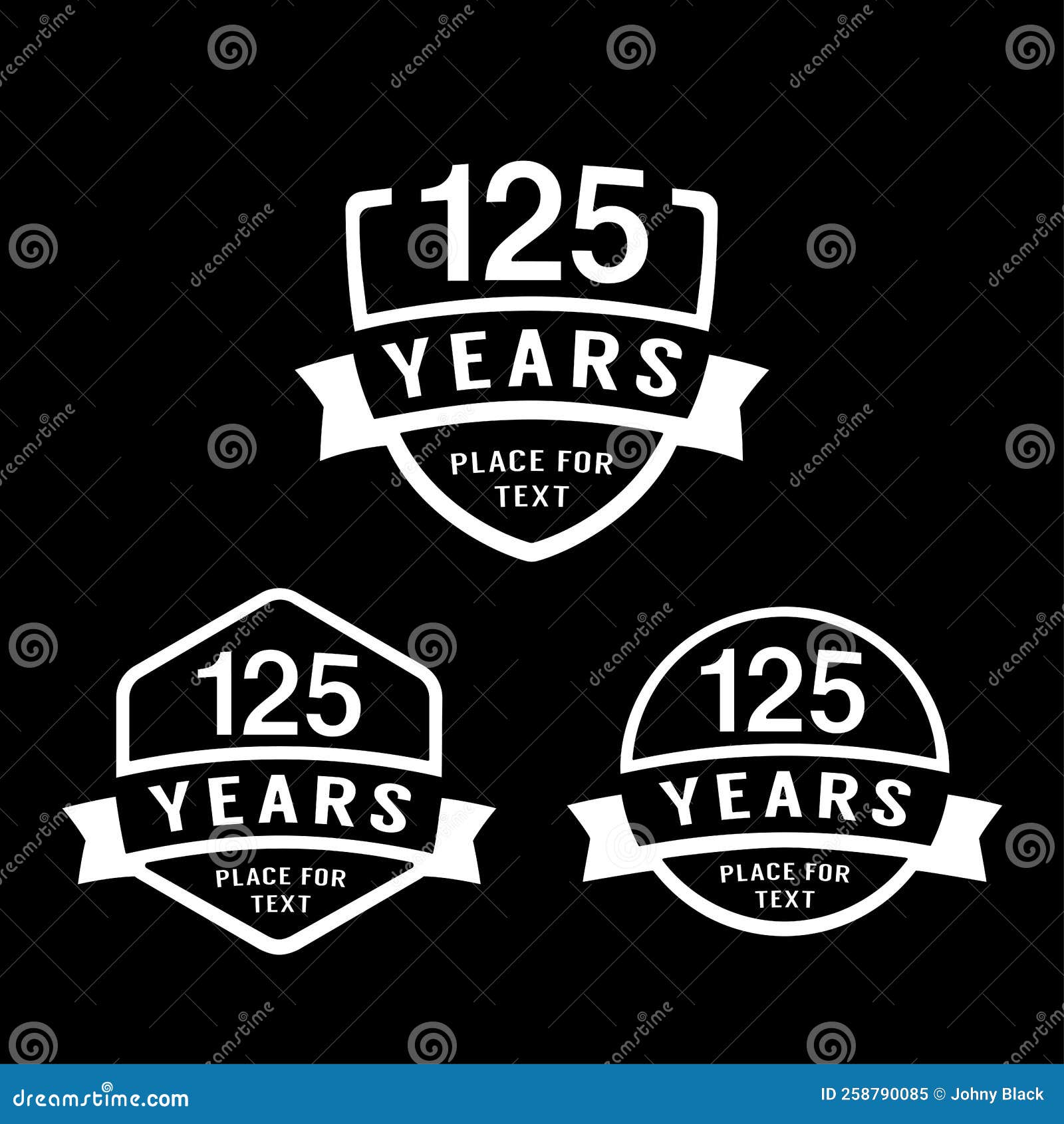 125 Years Anniversary Celebration Logotype. 125th Anniversary Logo ...