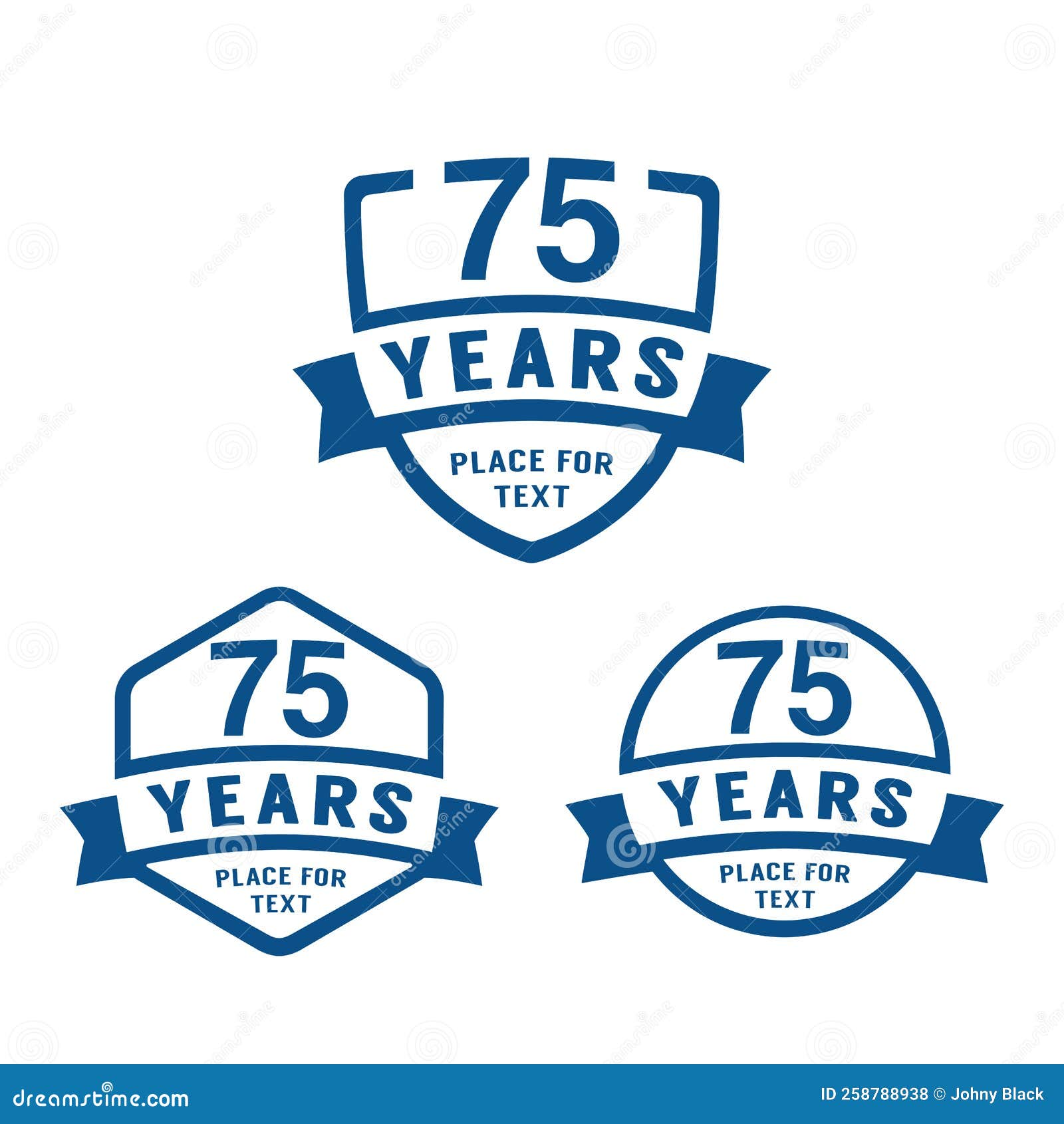 75 Years Anniversary Celebration Logotype. 75th Anniversary Logo ...