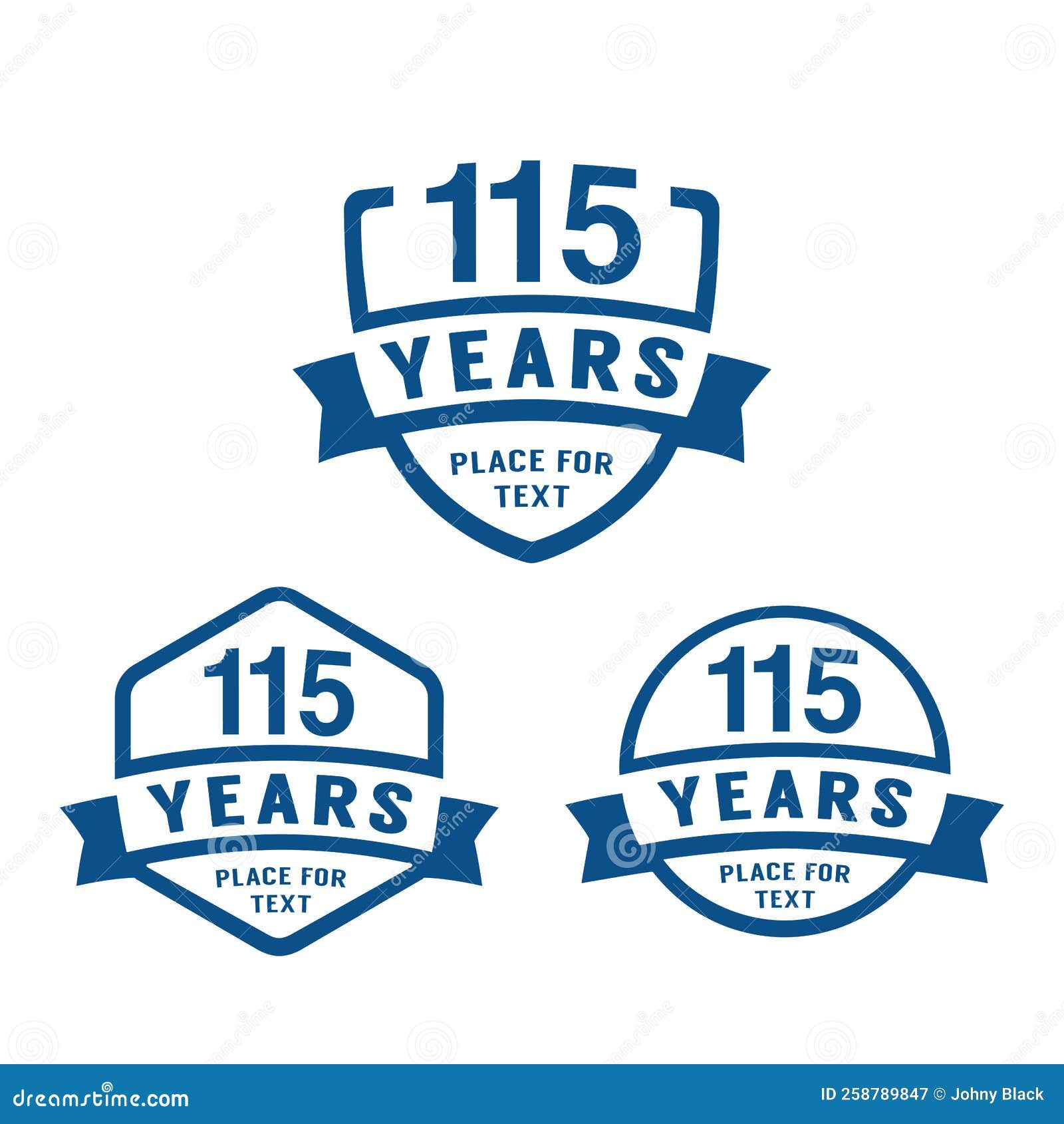 115 Years Anniversary Celebration Logotype. 115th Anniversary Logo ...
