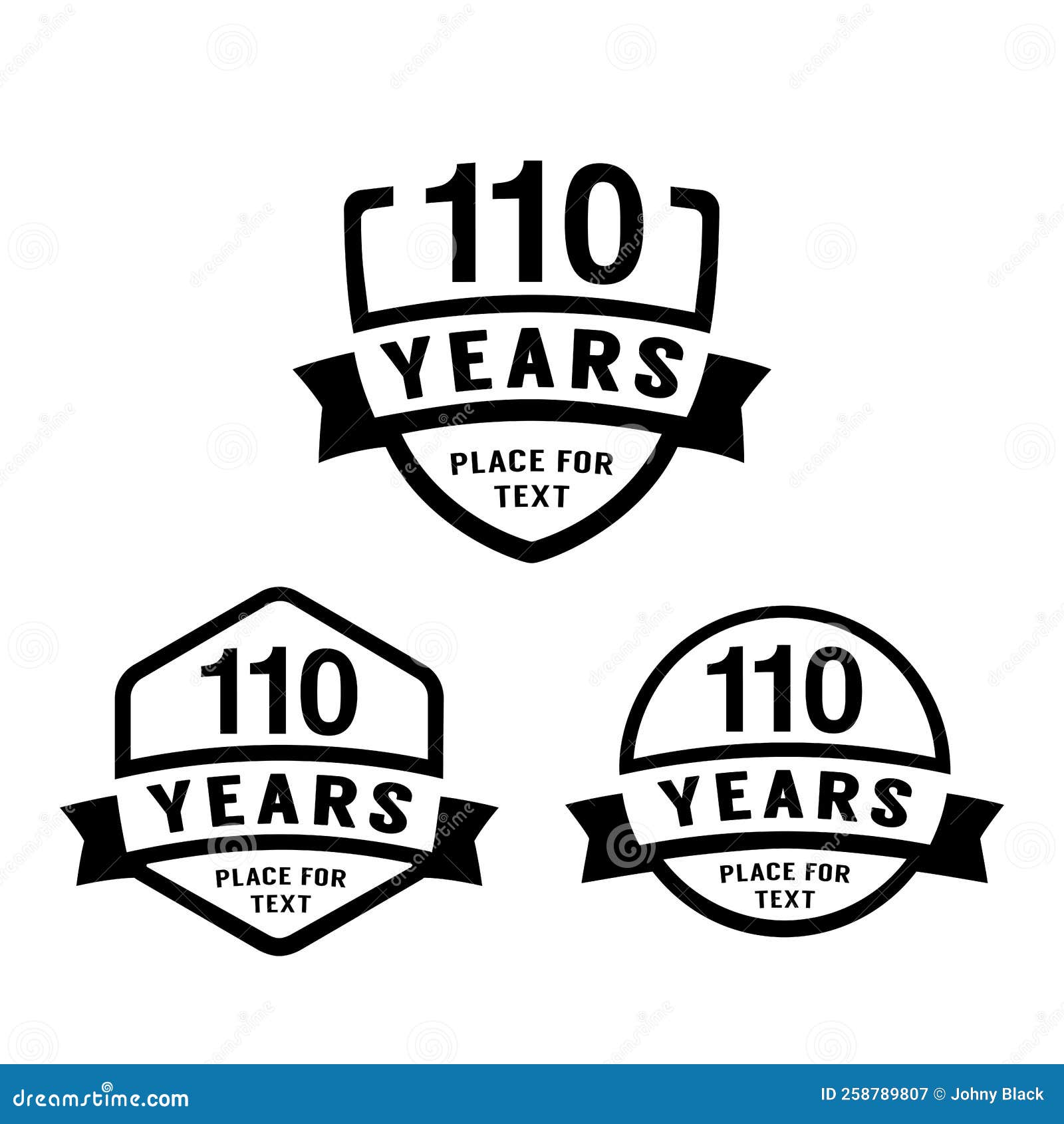 110 Years Anniversary Celebration Logotype. 110th Anniversary Logo ...