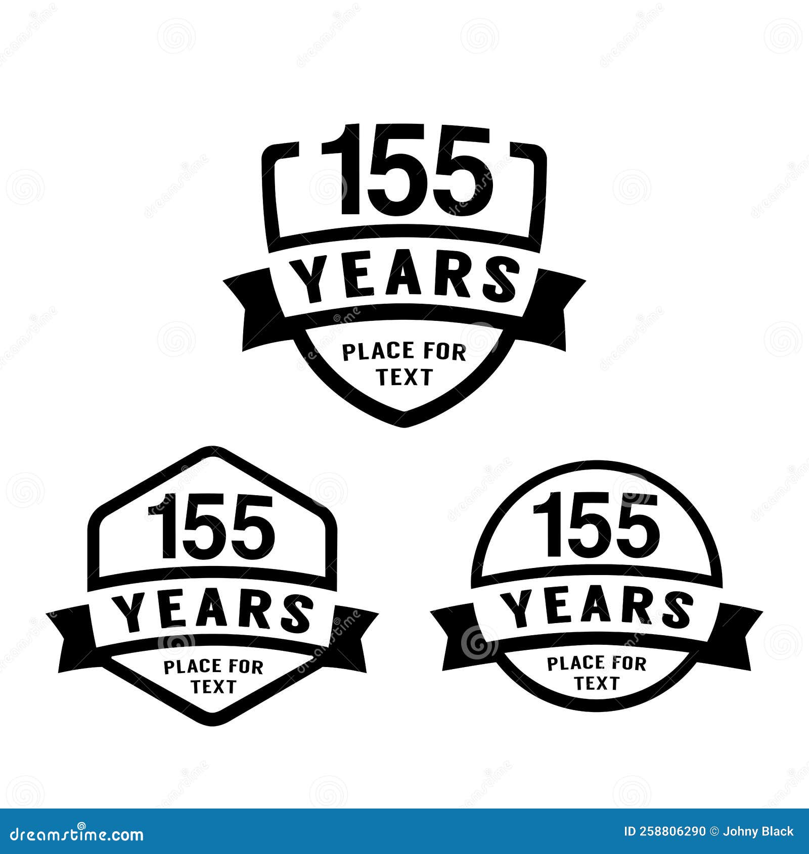 155 Years Anniversary Celebration Logotype. 155th Anniversary Logo ...