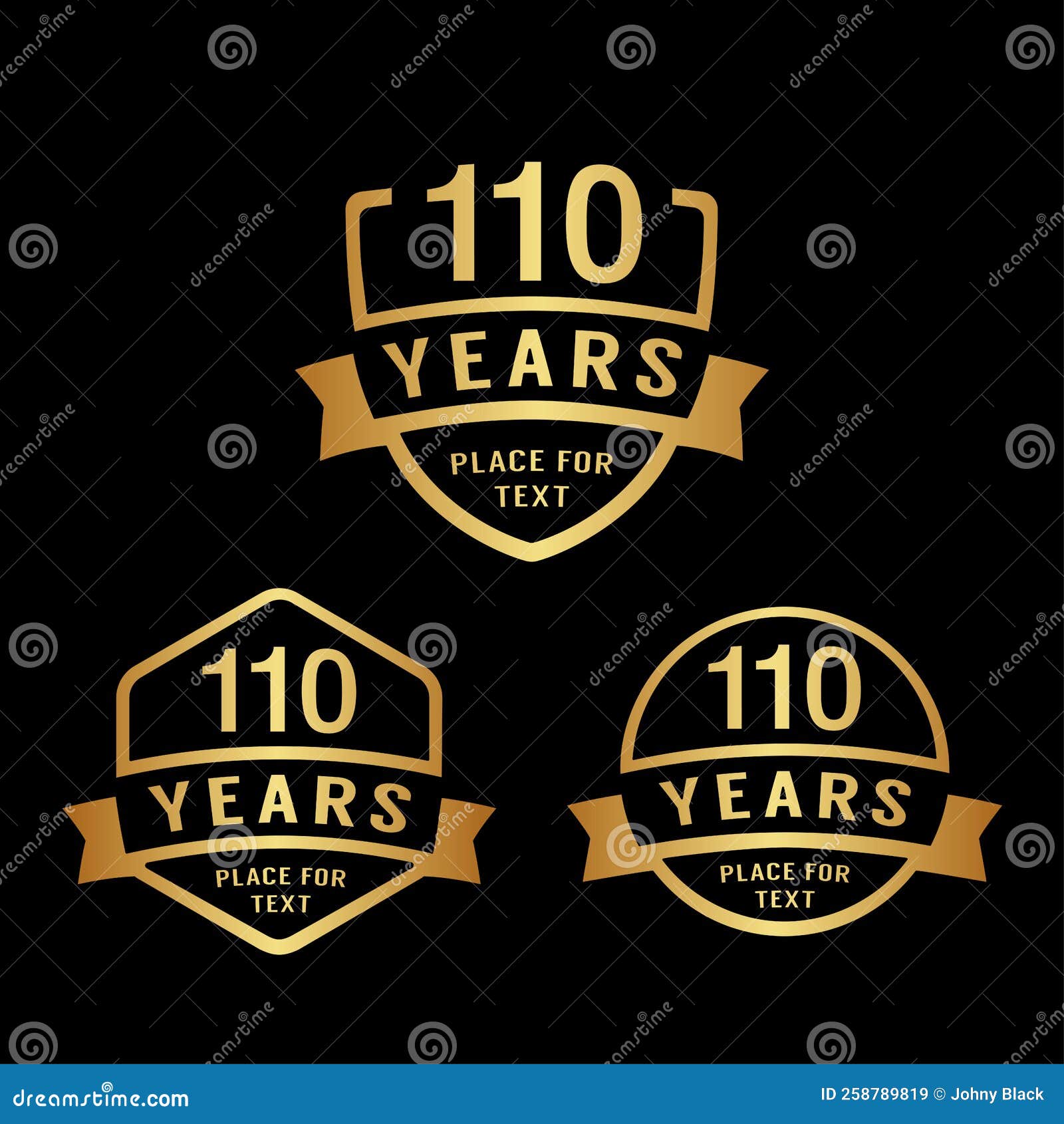 110 Years Anniversary Celebration Logotype. 110th Anniversary Logo ...
