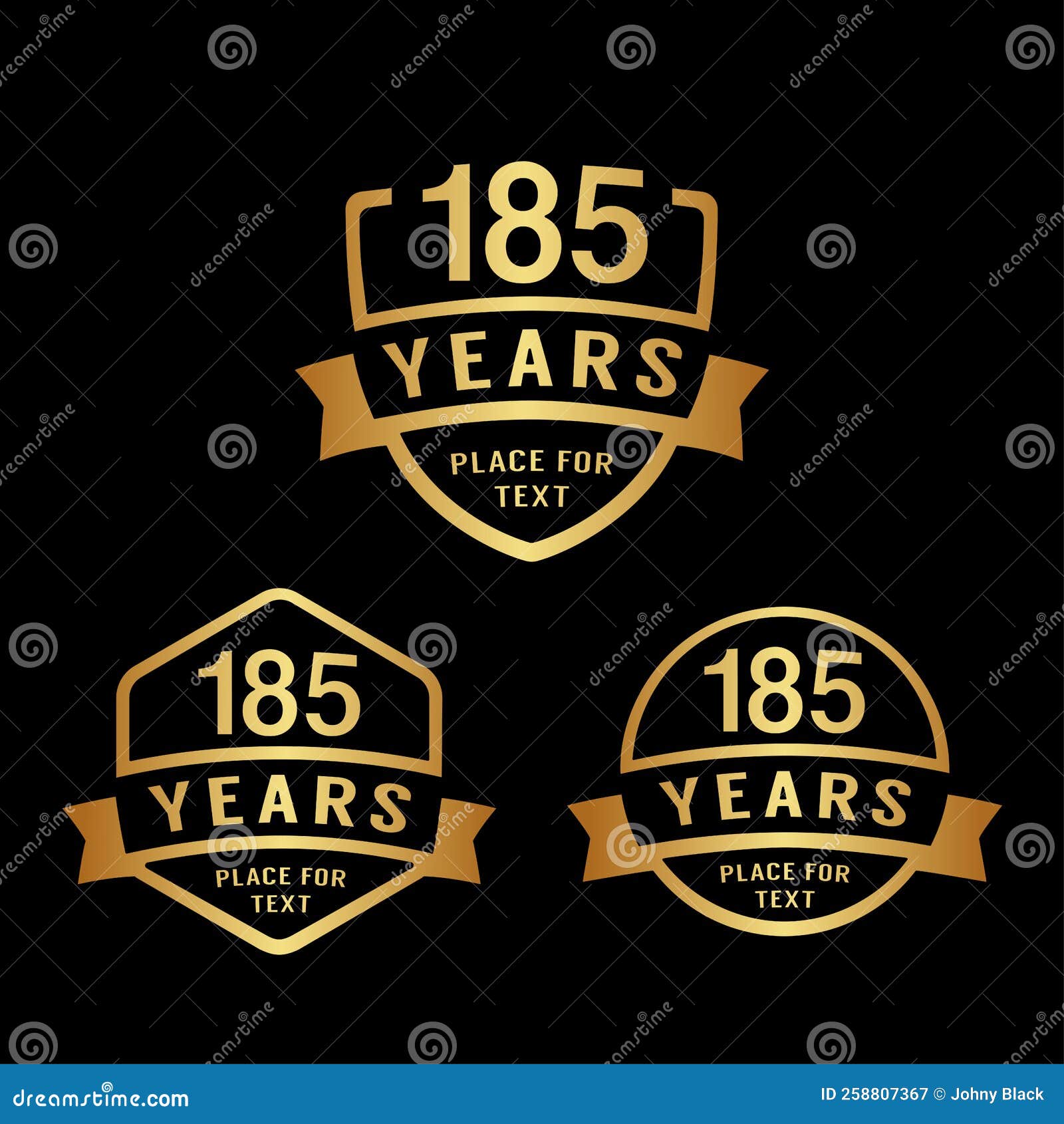 185 Years Anniversary Celebration Logotype. 185th Anniversary Logo ...