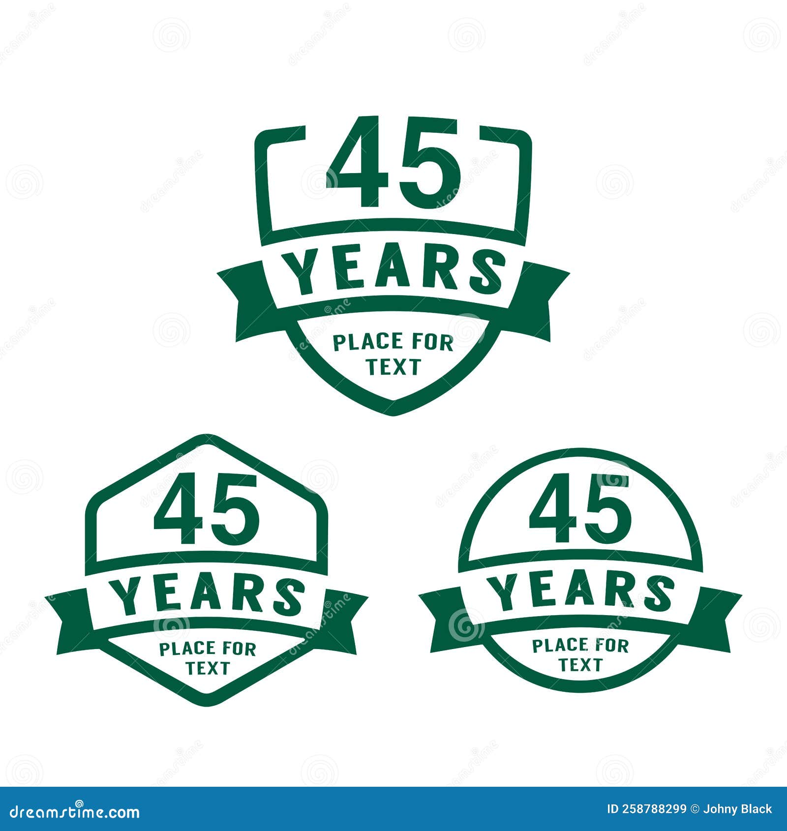 45 Years Anniversary Celebration Logotype. 45th Anniversary Logo ...