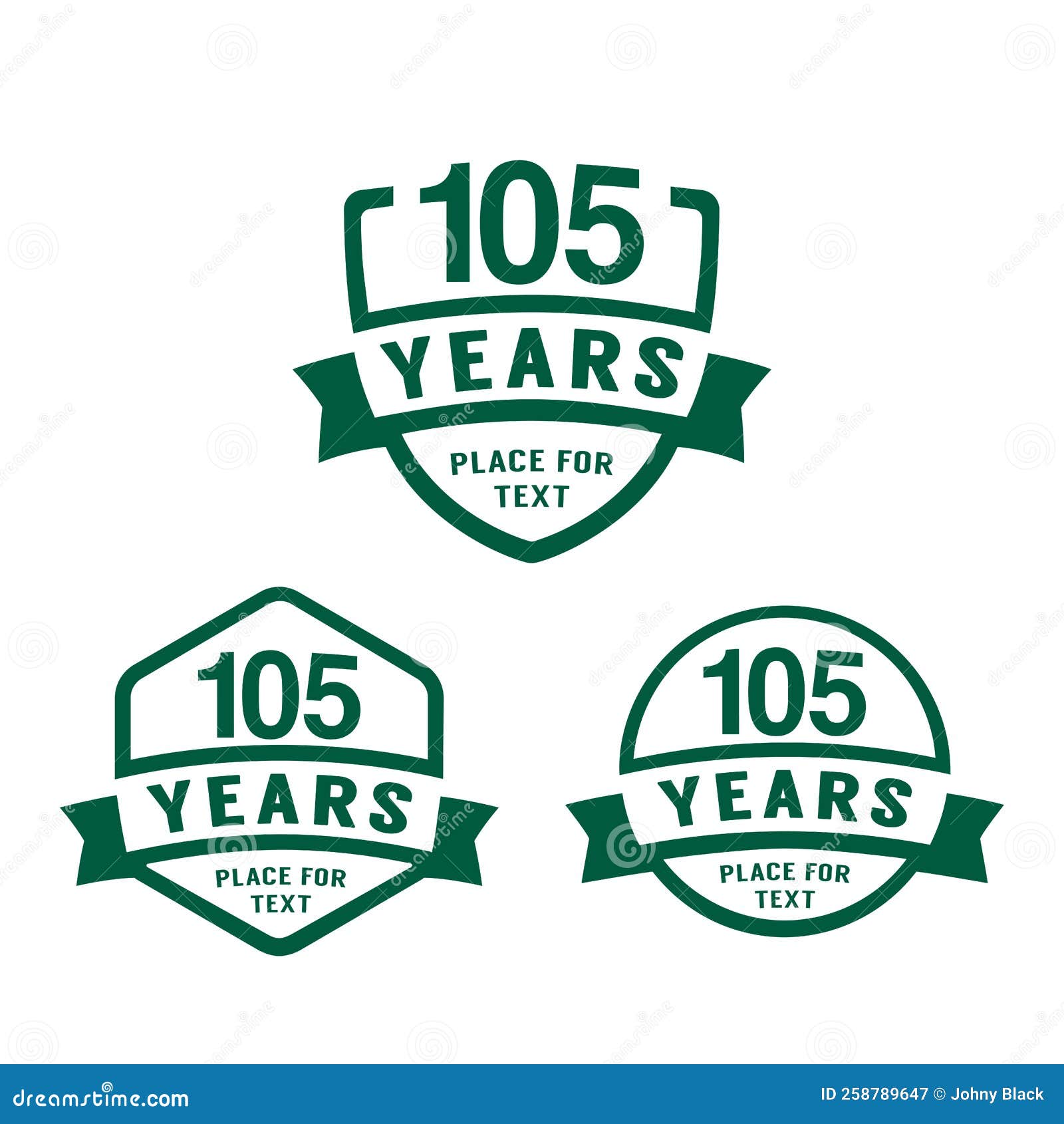 105 Years Anniversary Celebration Logotype. 105th Anniversary Logo ...