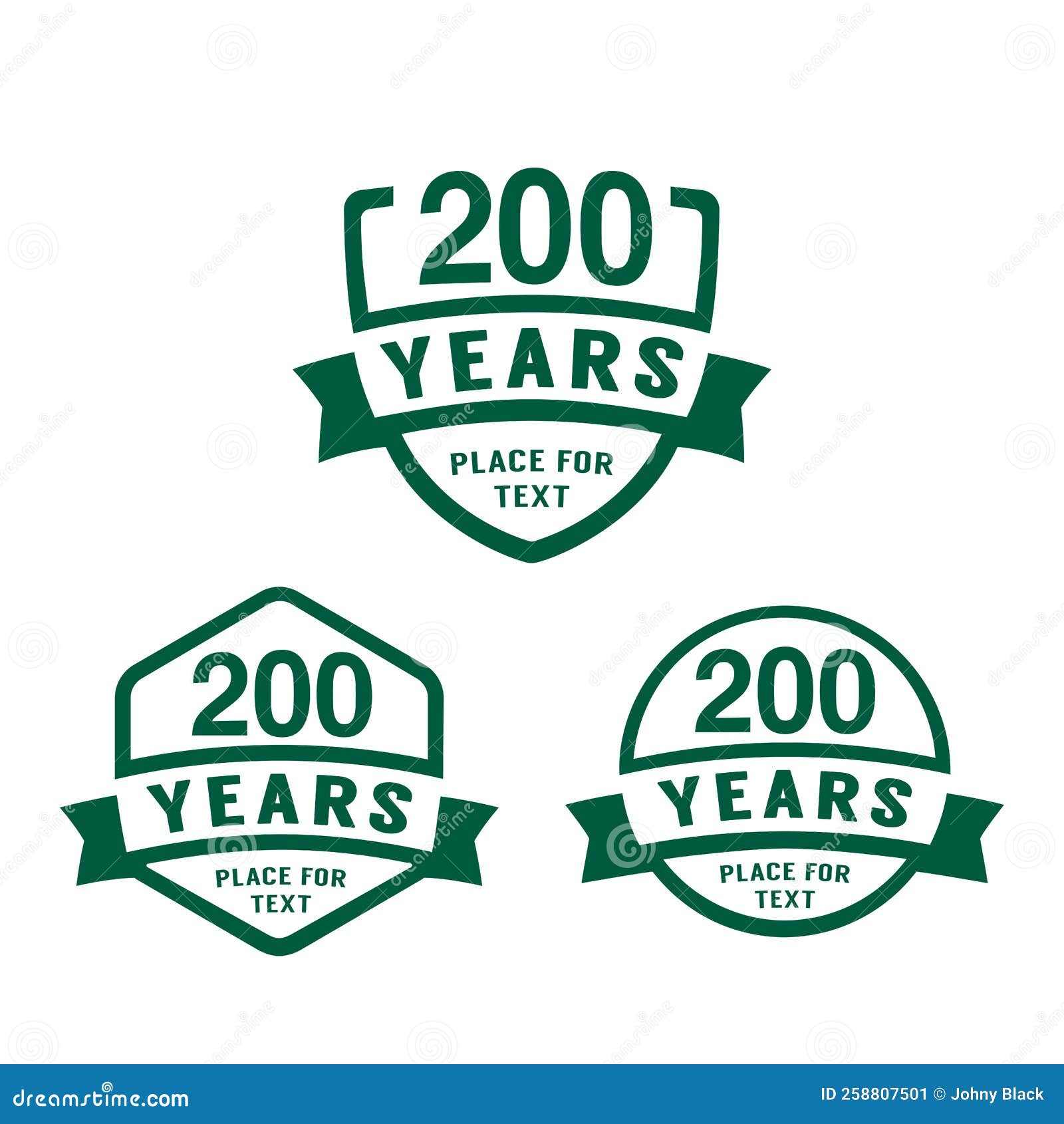 200 Years Anniversary Celebration Logotype. 200th Anniversary Logo ...