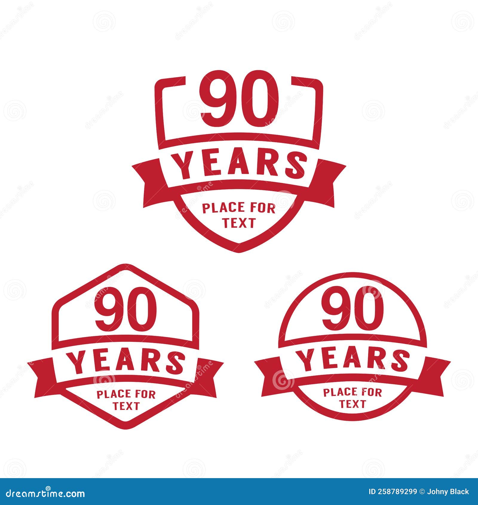 90 Years Anniversary Celebration Logotype. 90th Anniversary Logo ...